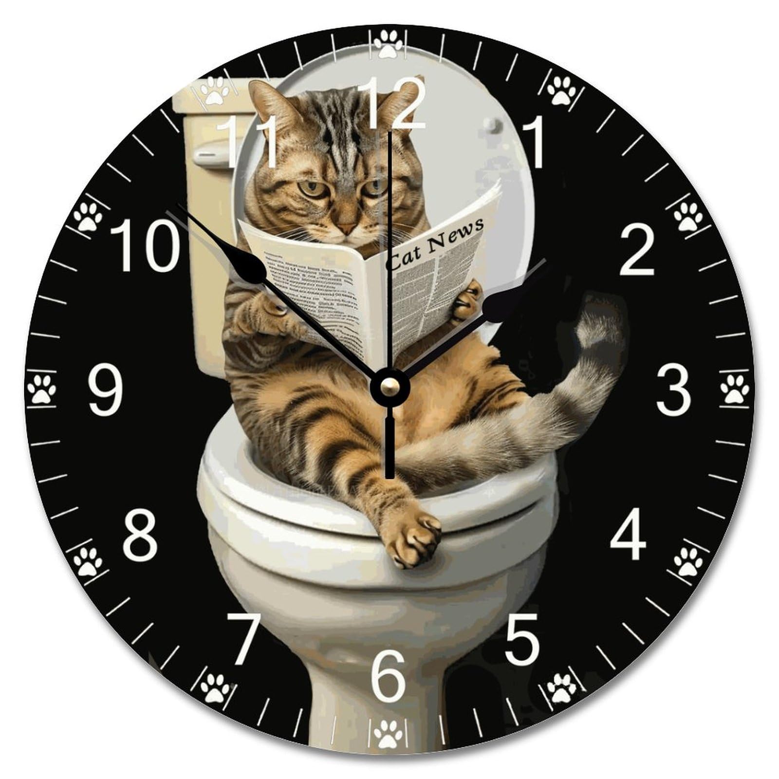 Cat Clock Memes Eclectic Cat Clock For Fun Home Decor