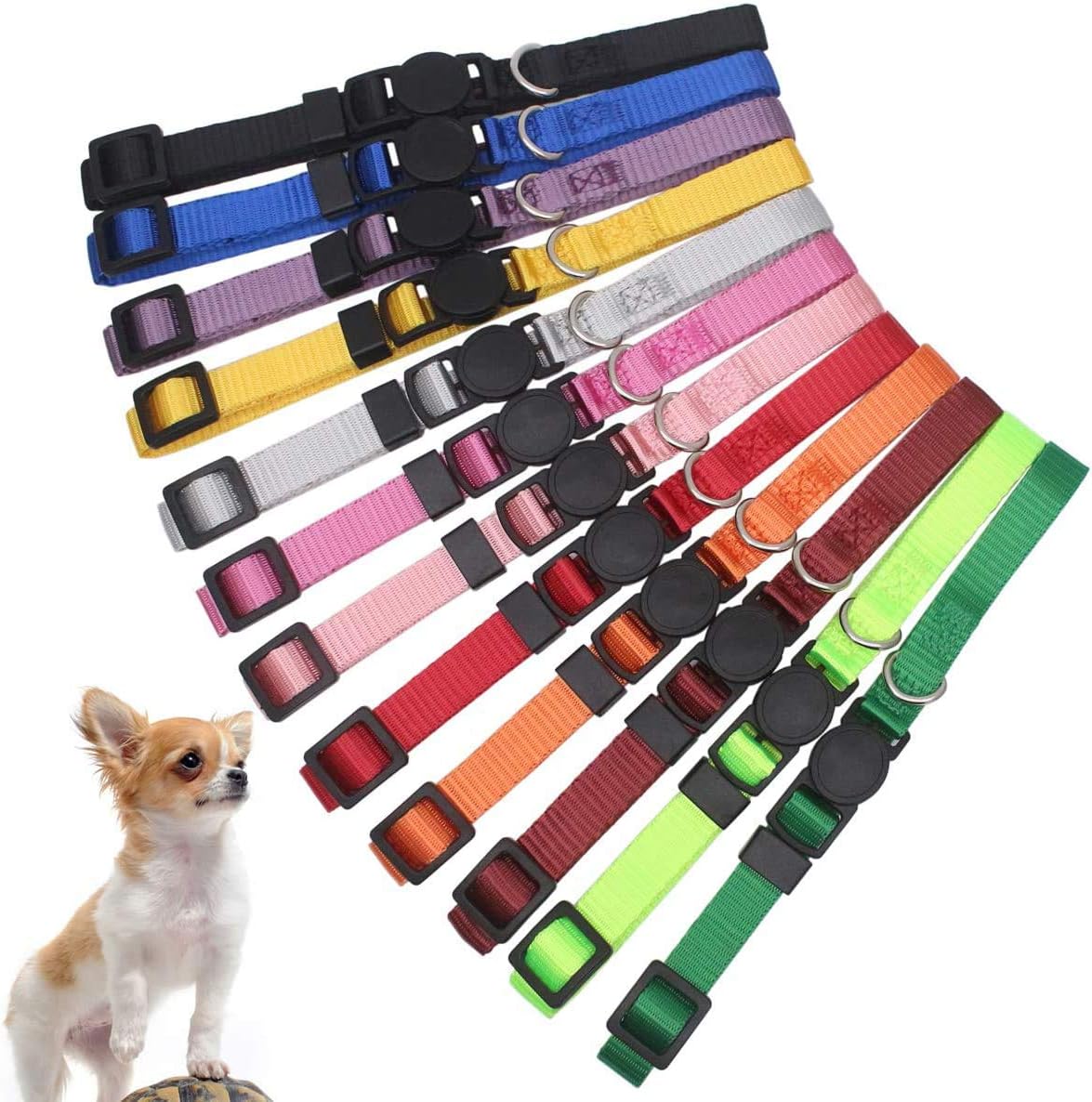 Amazon.com : Ameolela Puppy Collars – Super Soft Nylon Whelping Puppy ...