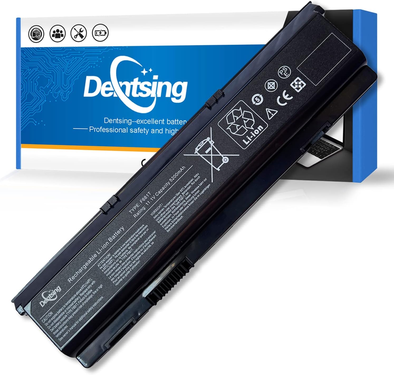 Amazon.com: Dentsing F681T Battery Replace for Dell M15X M15X R1 P08G ...