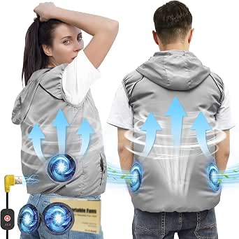Amazon.com: HJDHS Cooling Vest for Men Women - USB Battery Powered ...