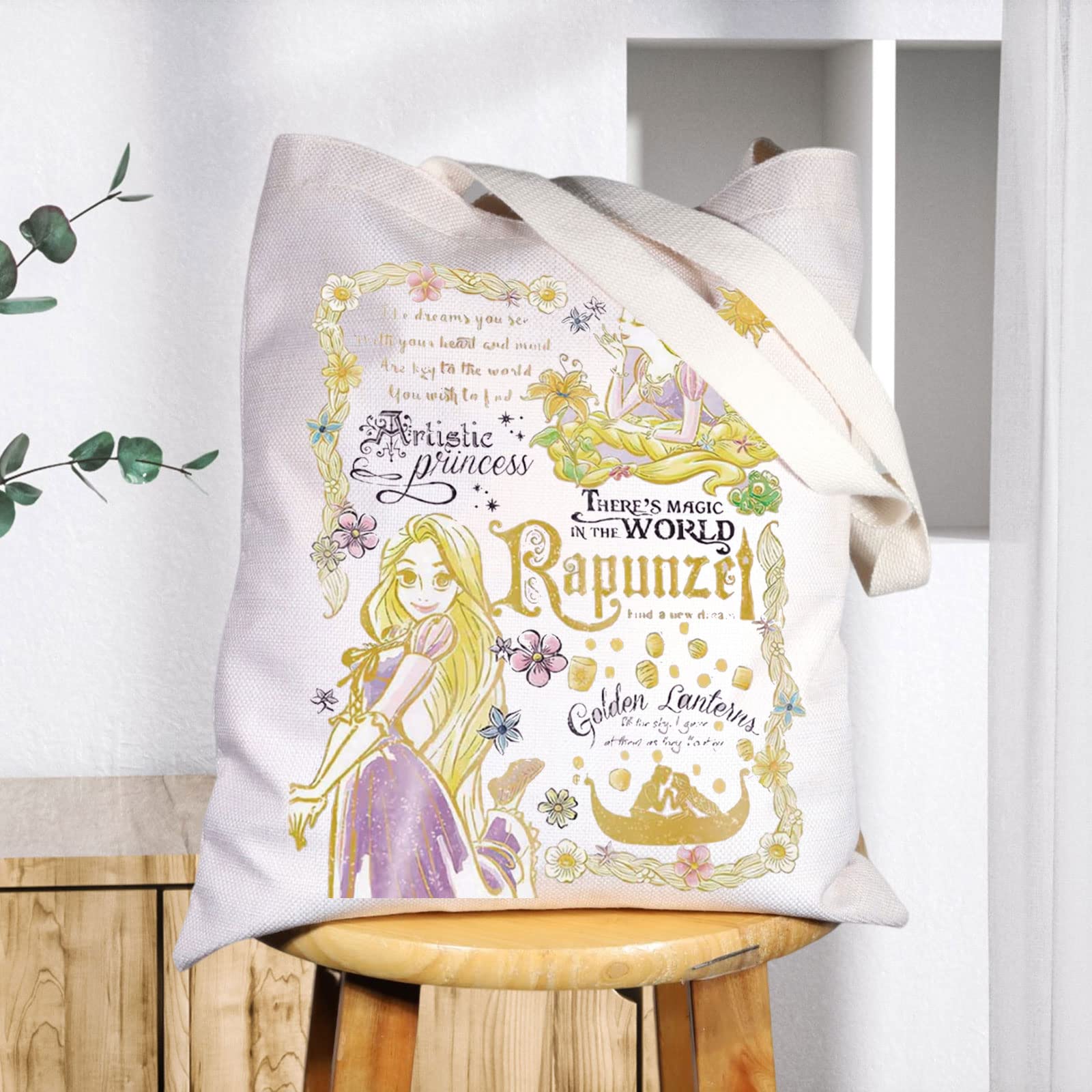Snapklik.com : BWWKTOP Princess Rapunzel Tote Bag Tangled Lover Gifts ...