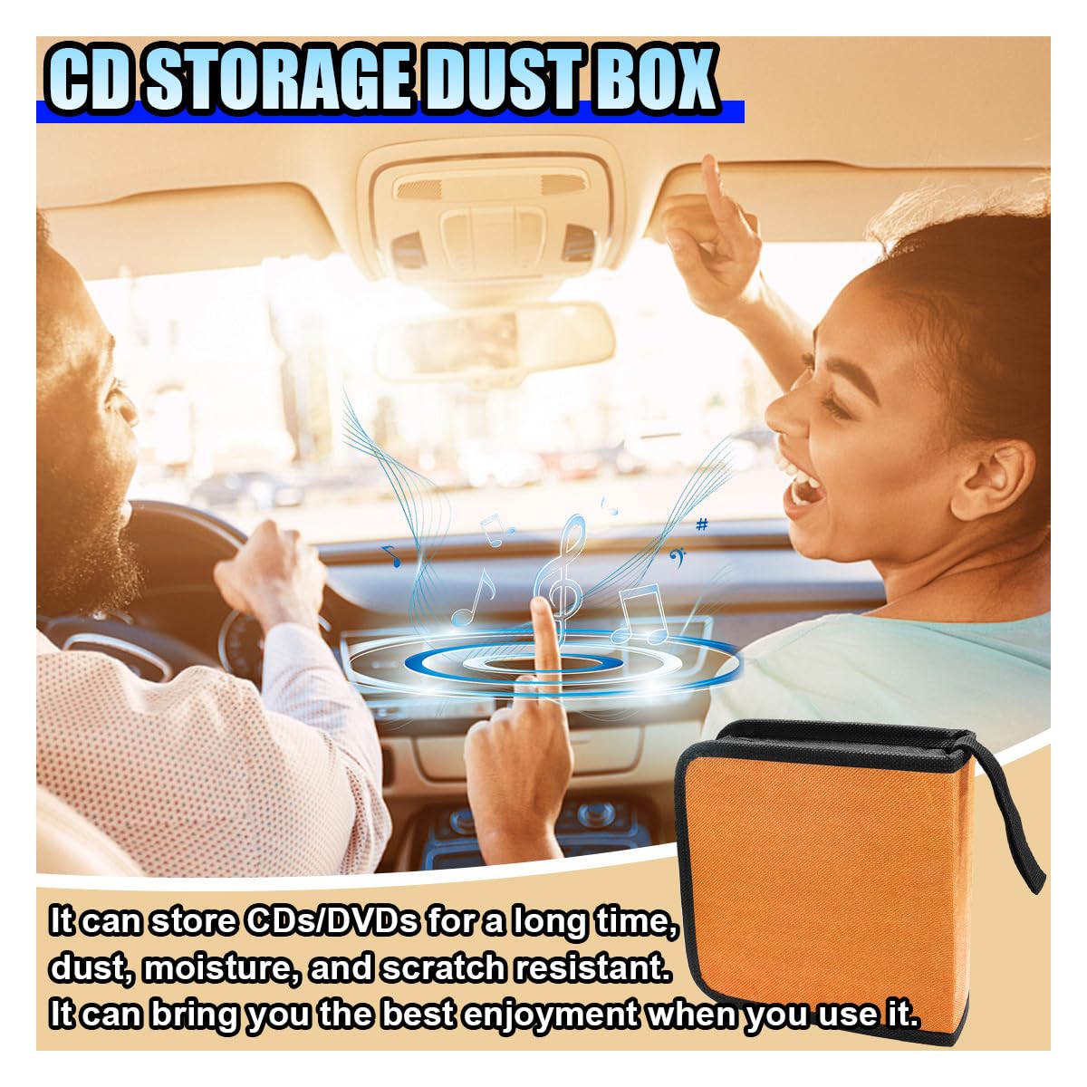Snapklik.com : LHDOS Car CD Case, 40 Capacity DVD Disc Storage Binder ...