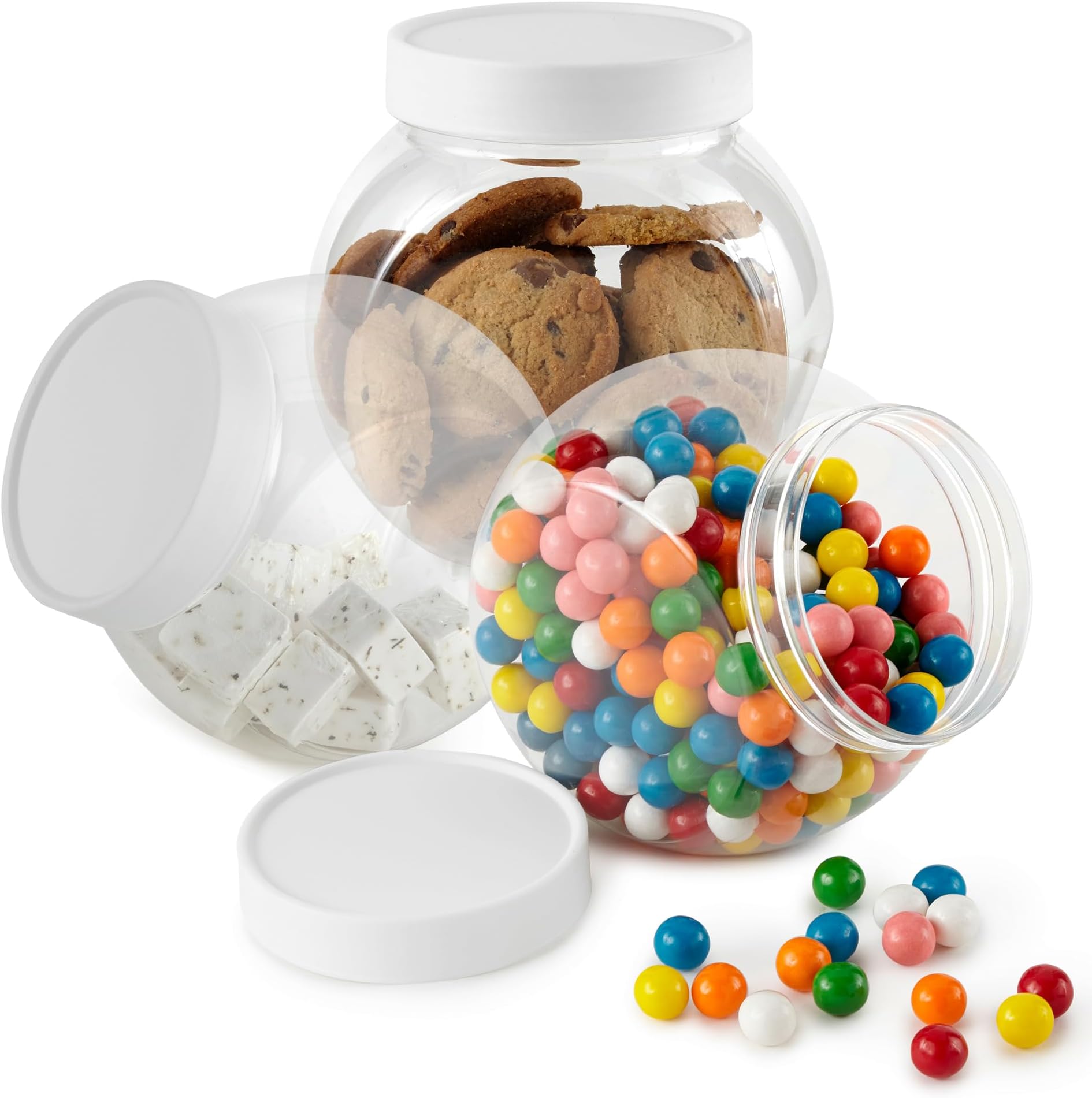 Amazon.com: Oneida 85588R Stackable Square Glass Jar w/Glass Lid, 1.5 ...