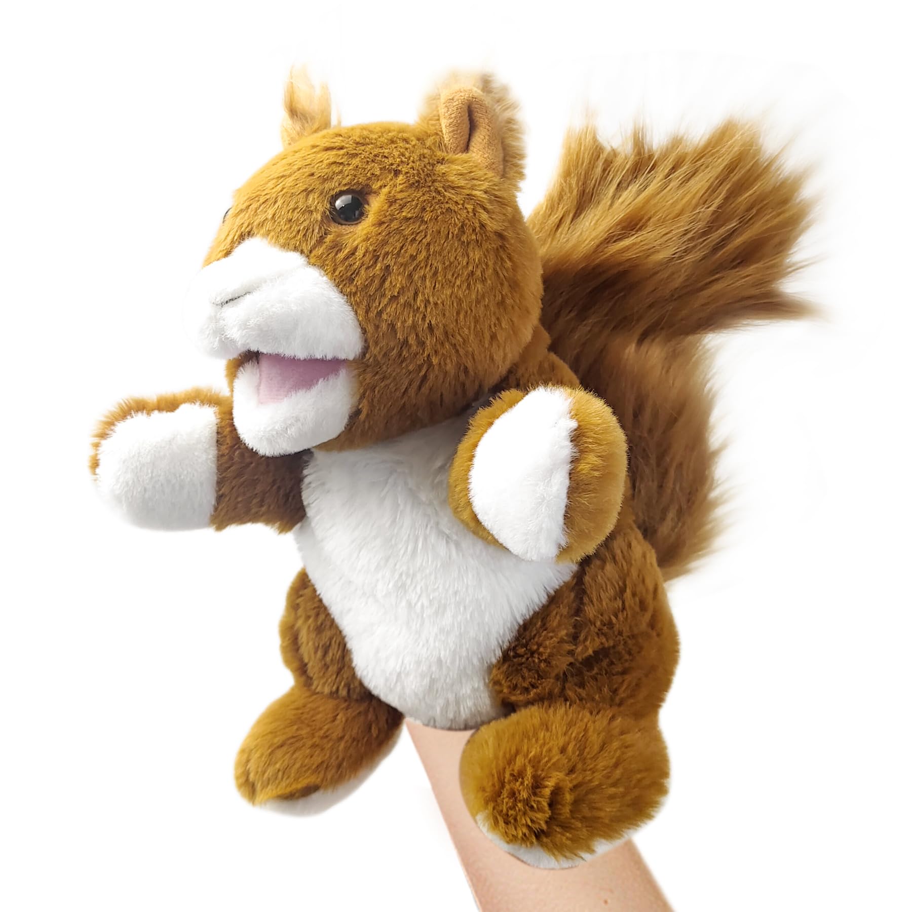 Amazon.com: okegztoa Hand Puppets,10" Squirrel Hand Puppets for Kids ...