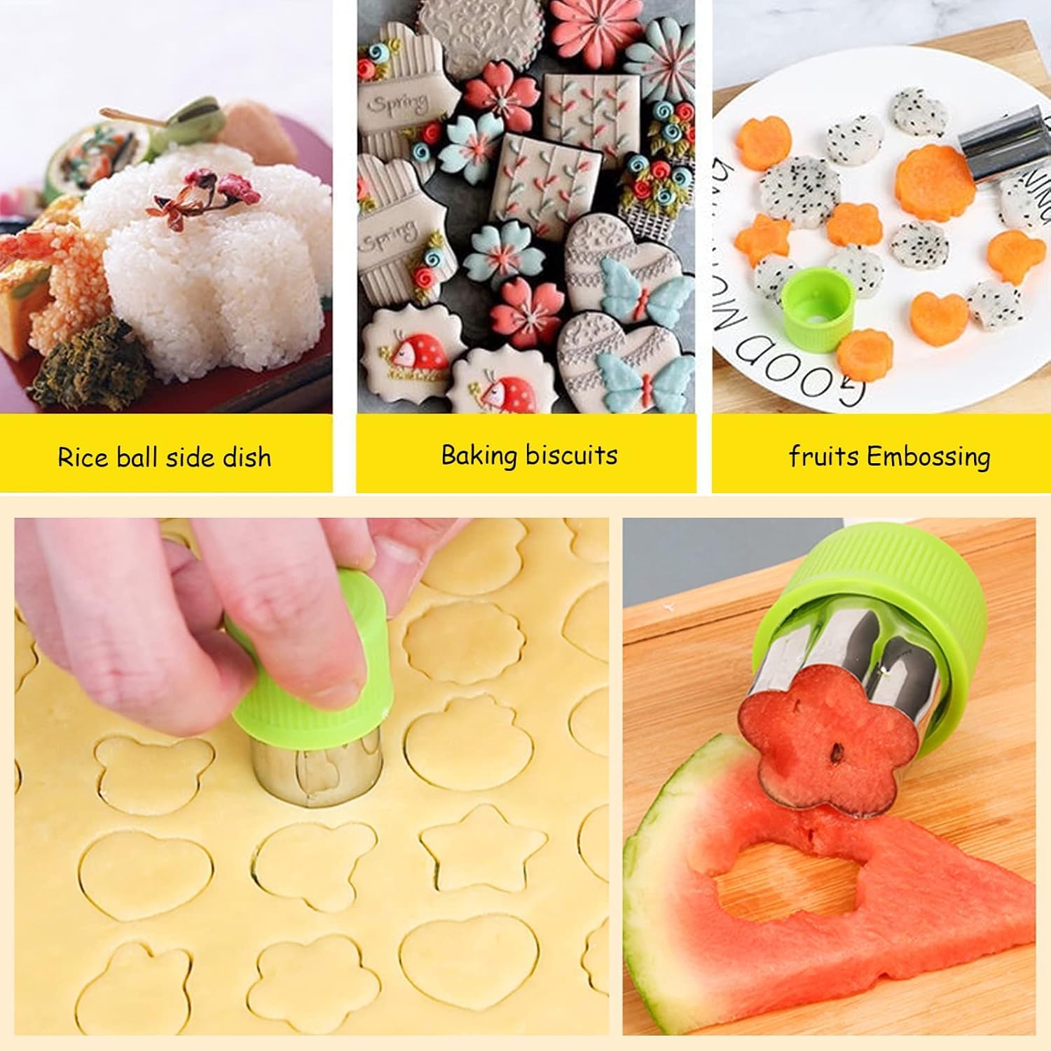 Cookie Cutters Vegetable Cutter Shapes Set , Mini ,cartoon Uncrustables ...