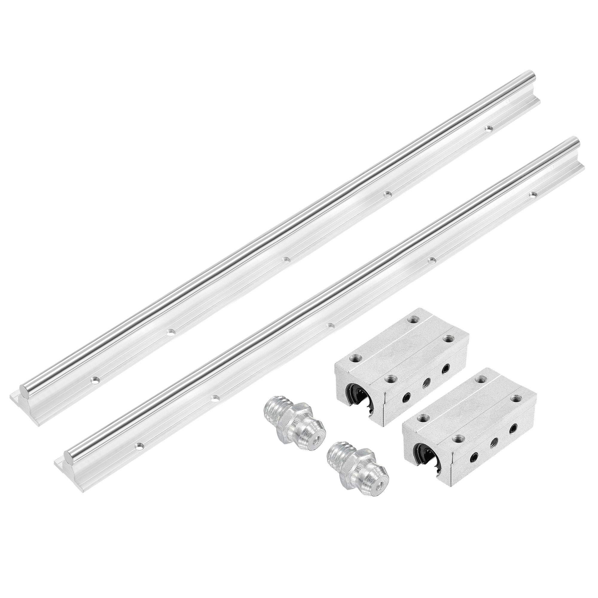 Buy sourcing Linear Rail Bearings Kit 10mm x 500mm Linear Guide Rails ...
