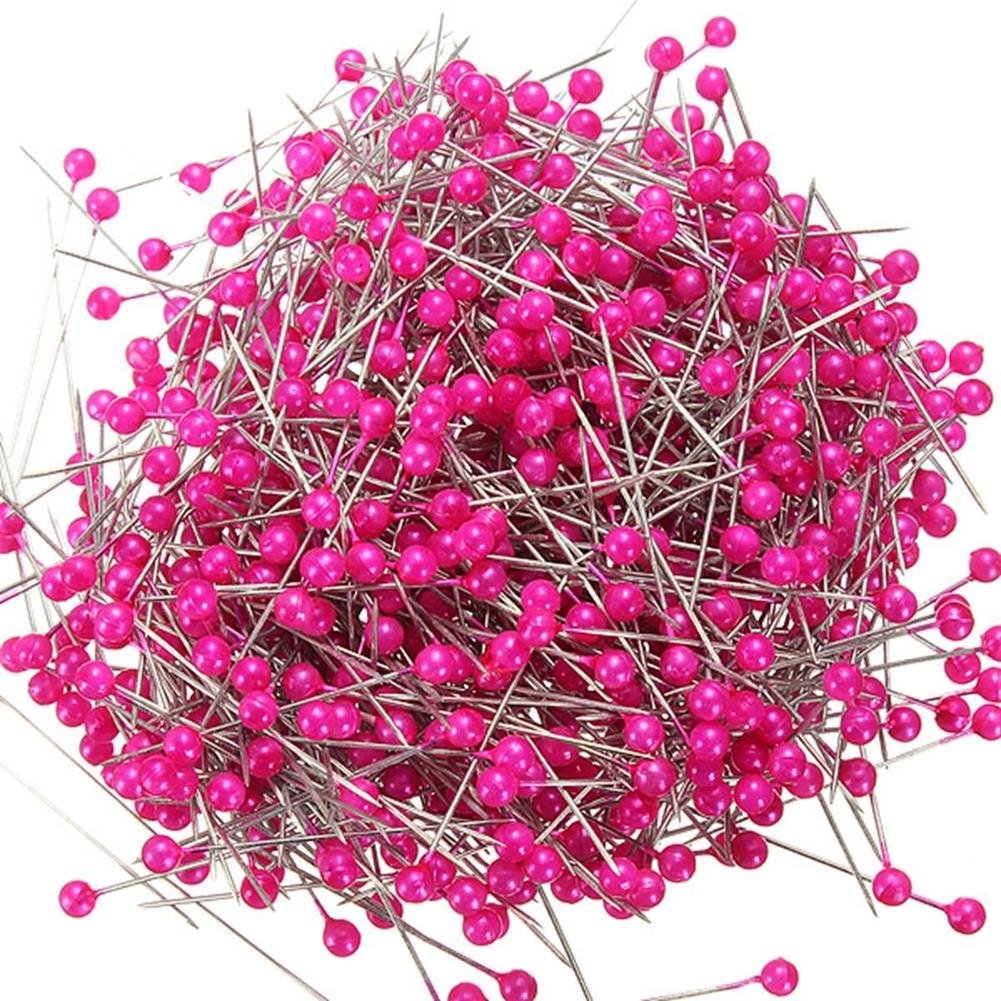 Amazon.com: Wetco 800 Pcs 3.5 cm Round Pearl Head Pins Dressmaking Pins ...