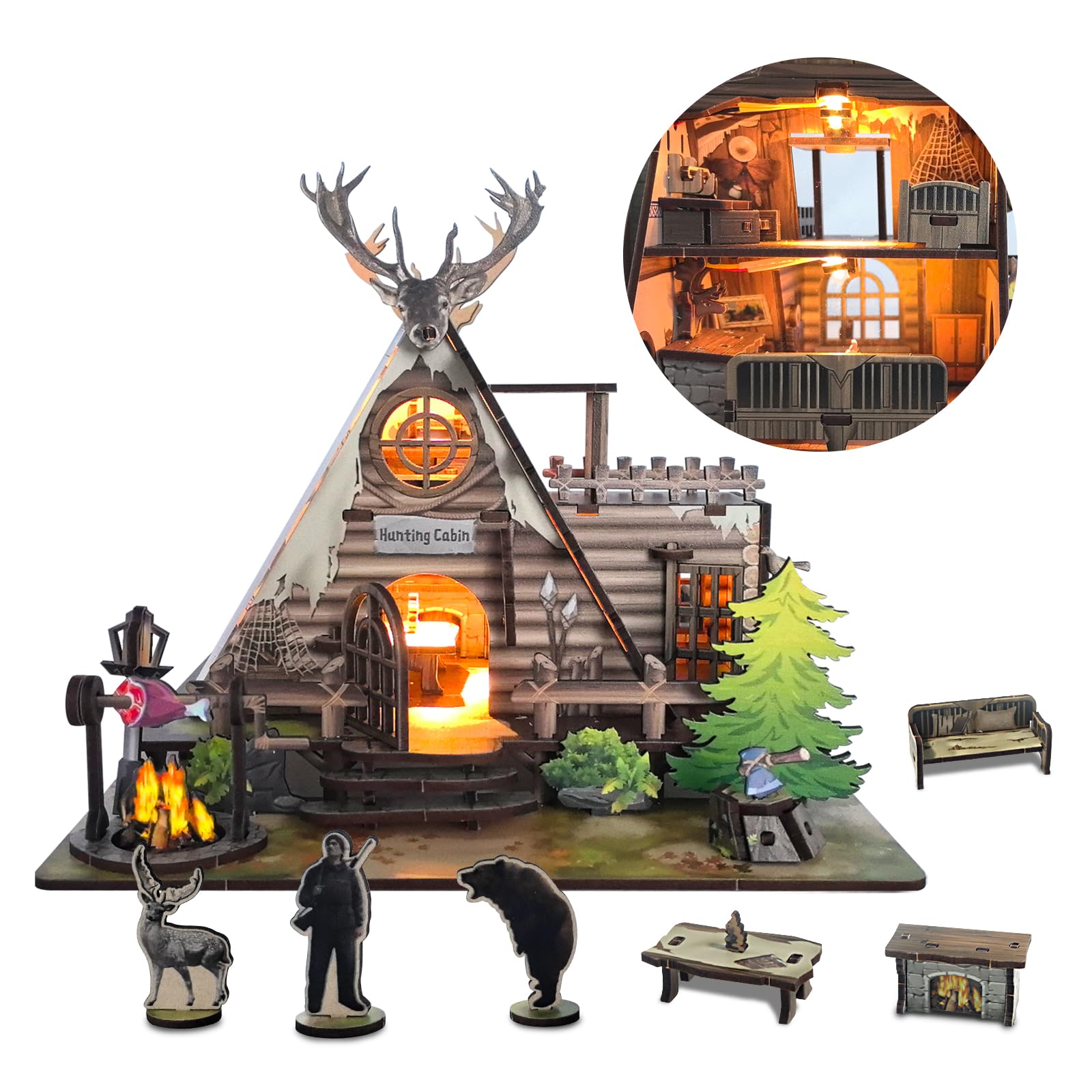 Amazon.com: DIY Miniature House Kit for Adults - Mini Wooden Building ...