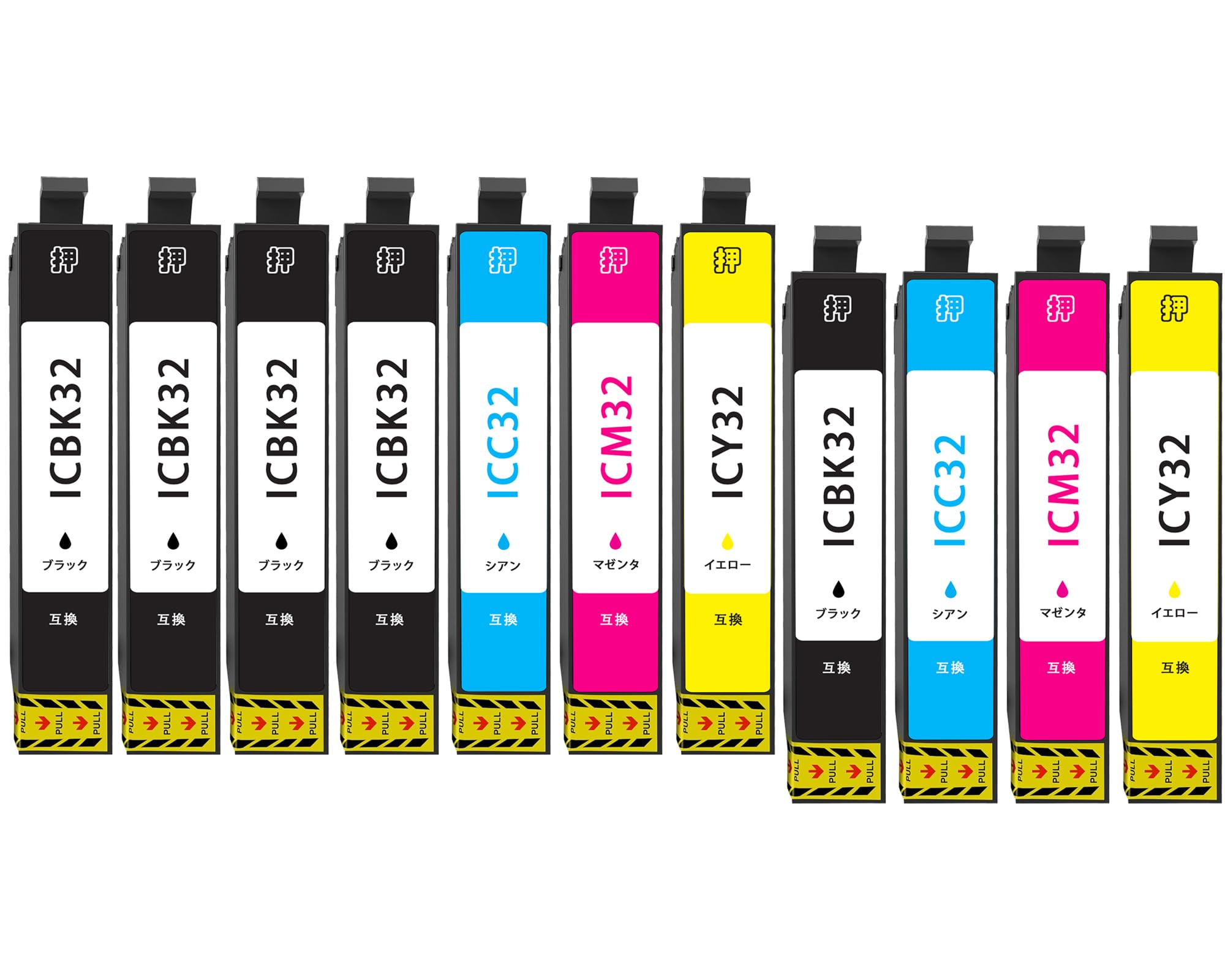 Amazon.co.jp: 【埼京企画】IC32(5BK/2C/2M/2Y) (11本セット) 互換インク (ICBK32 ICC32 ...