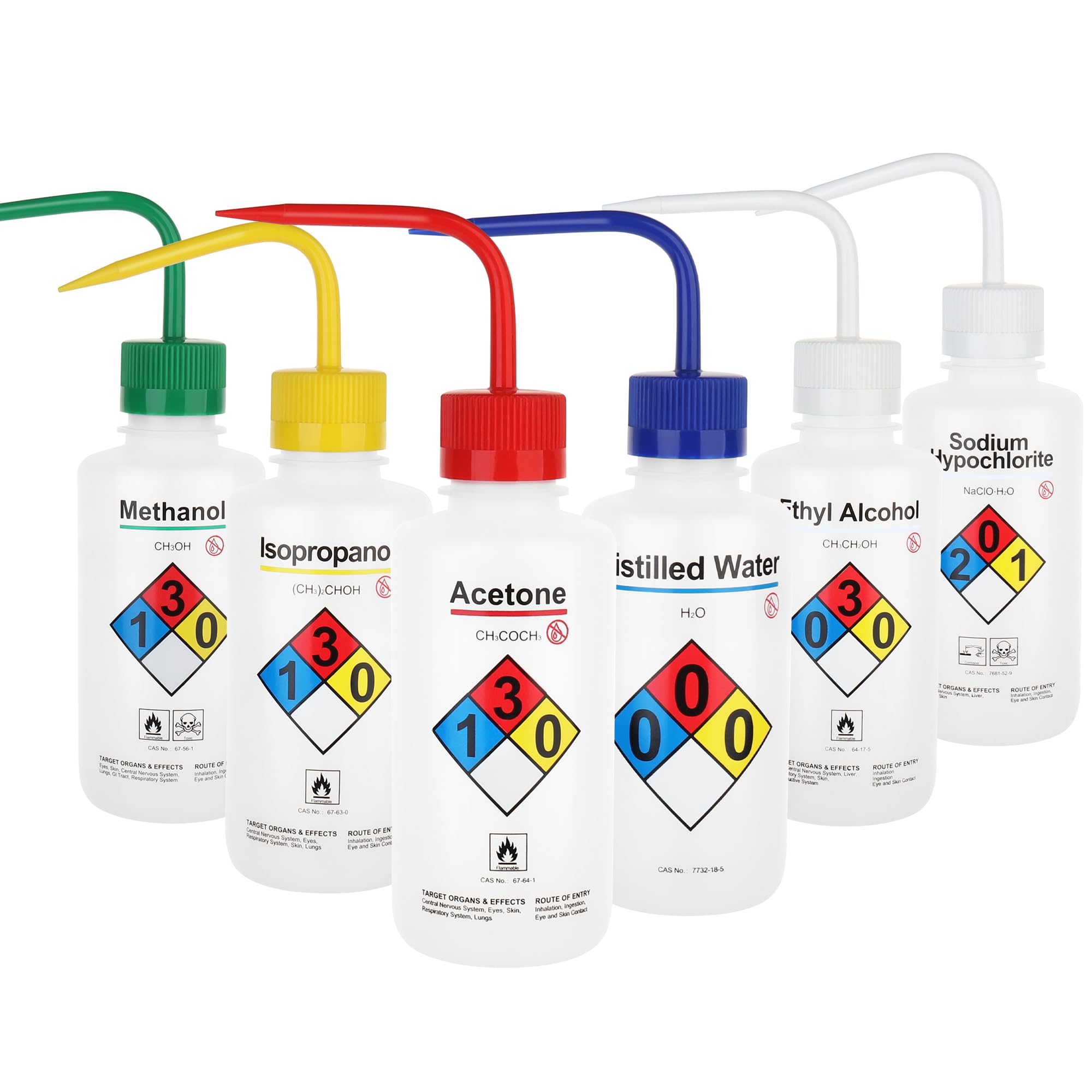 Snapklik.com : Safety Wash Bottles, Vol500ml, 6PCS Of Lab Rinse Squeeze ...