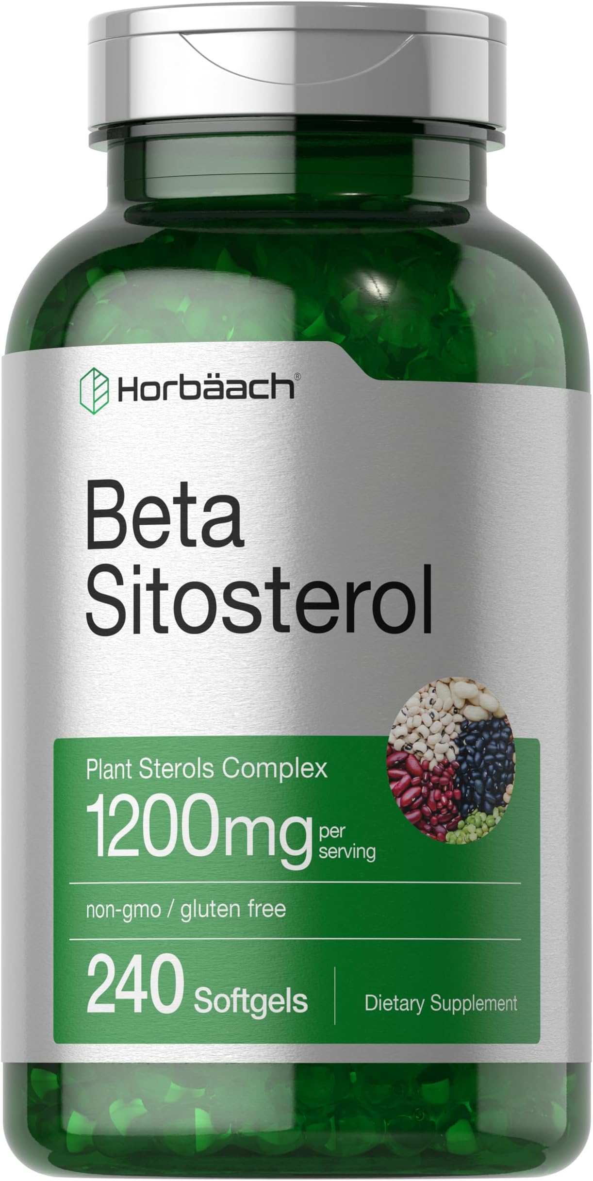 Amazon.com: Horbäach Beta Sitosterol 1200mg | 240 Softgel Capsules ...
