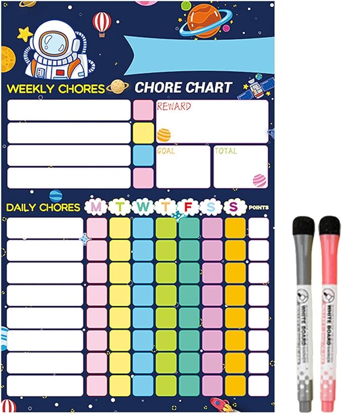Ridecyle Magnetic Chore Chart,Behavior Chart for Kids At Home - Fridge ...