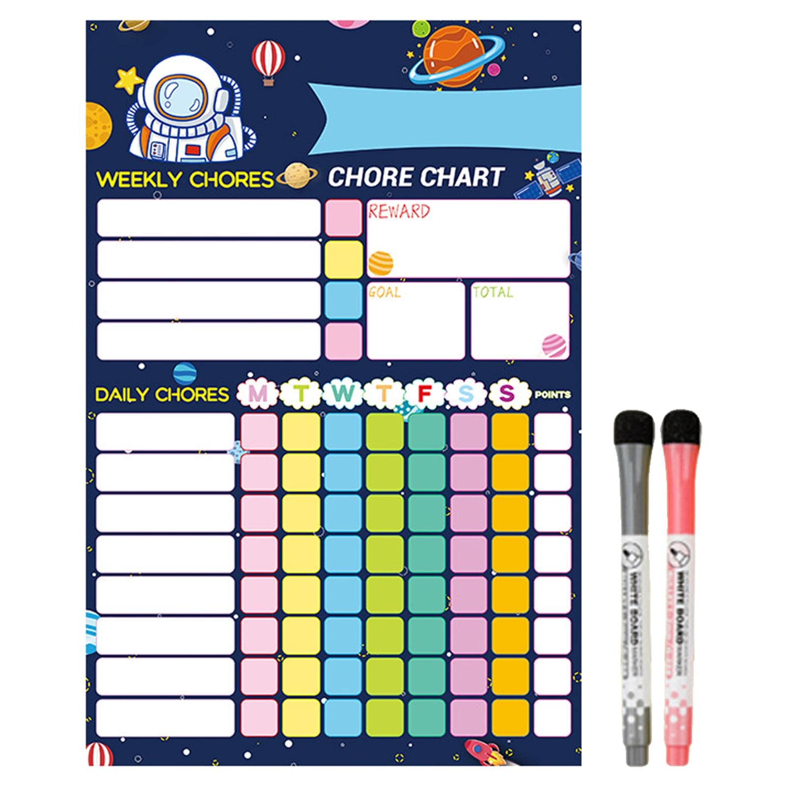 Chore Chart For Teenagers 20x30cm Magnetic Chore Chart For Refrigerator ...