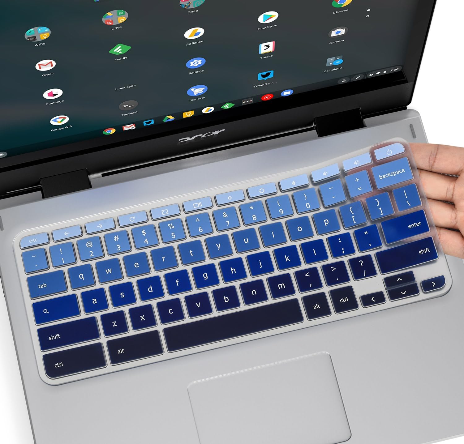 Amazon.com: Keyboard Cover for Acer Chromebook Spin 11 311 C733 CP311 ...