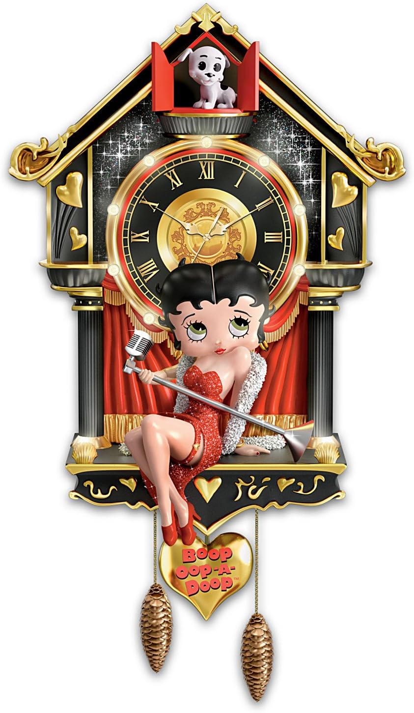 Amazon.com: Midsouth Products Betty Boop Wall Clock with Swinging Legs ...