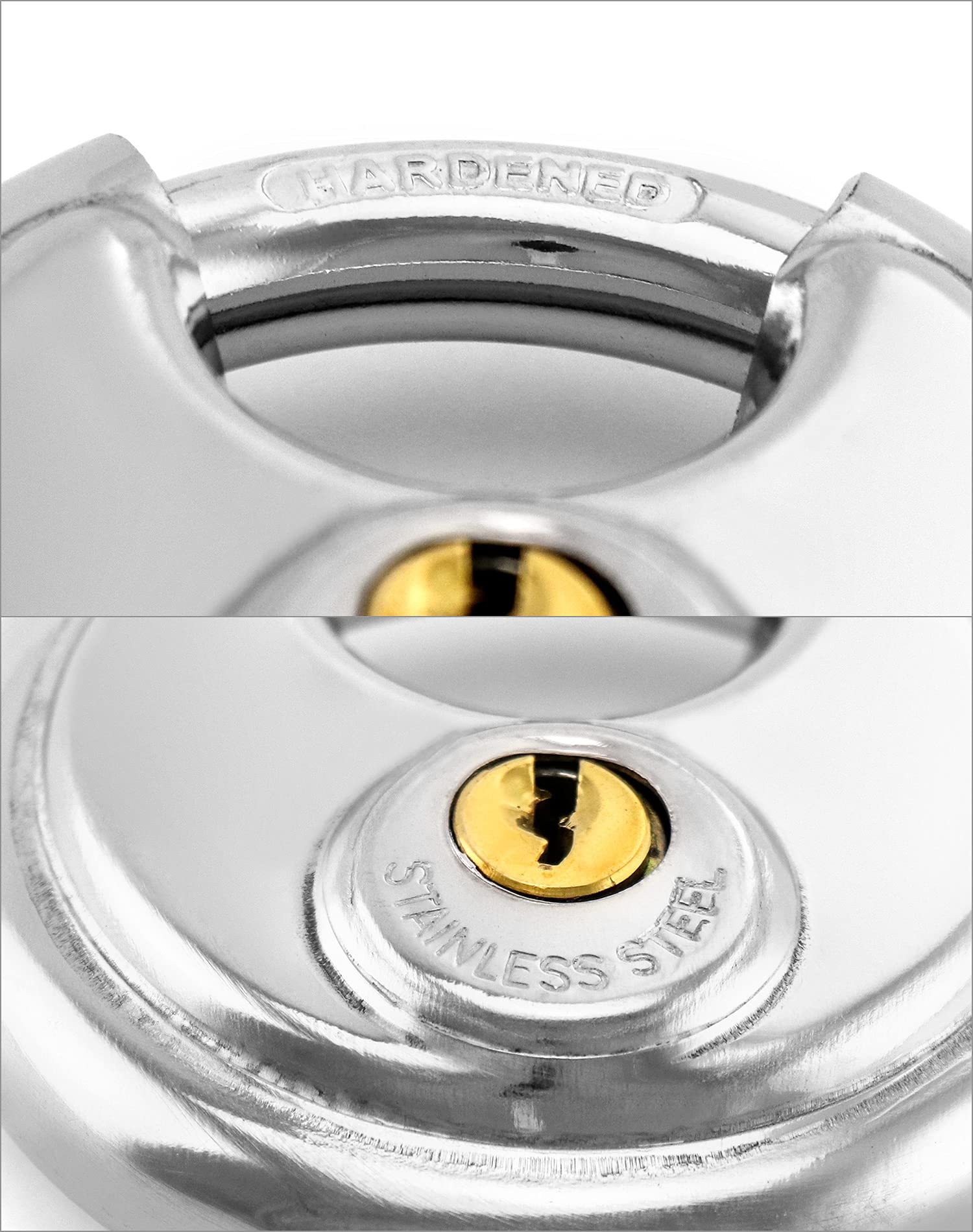 Snapklik.com : Disc Locks, 1 Pack Heavy Duty Steel Keyed Padlock Disc ...