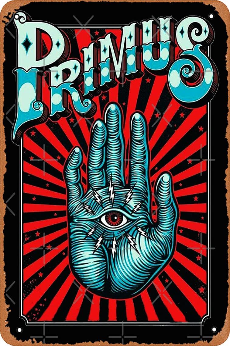 Amazon.com: Music Rock Metal Primus Poster 12" X 8" Vintage Metal Tin ...