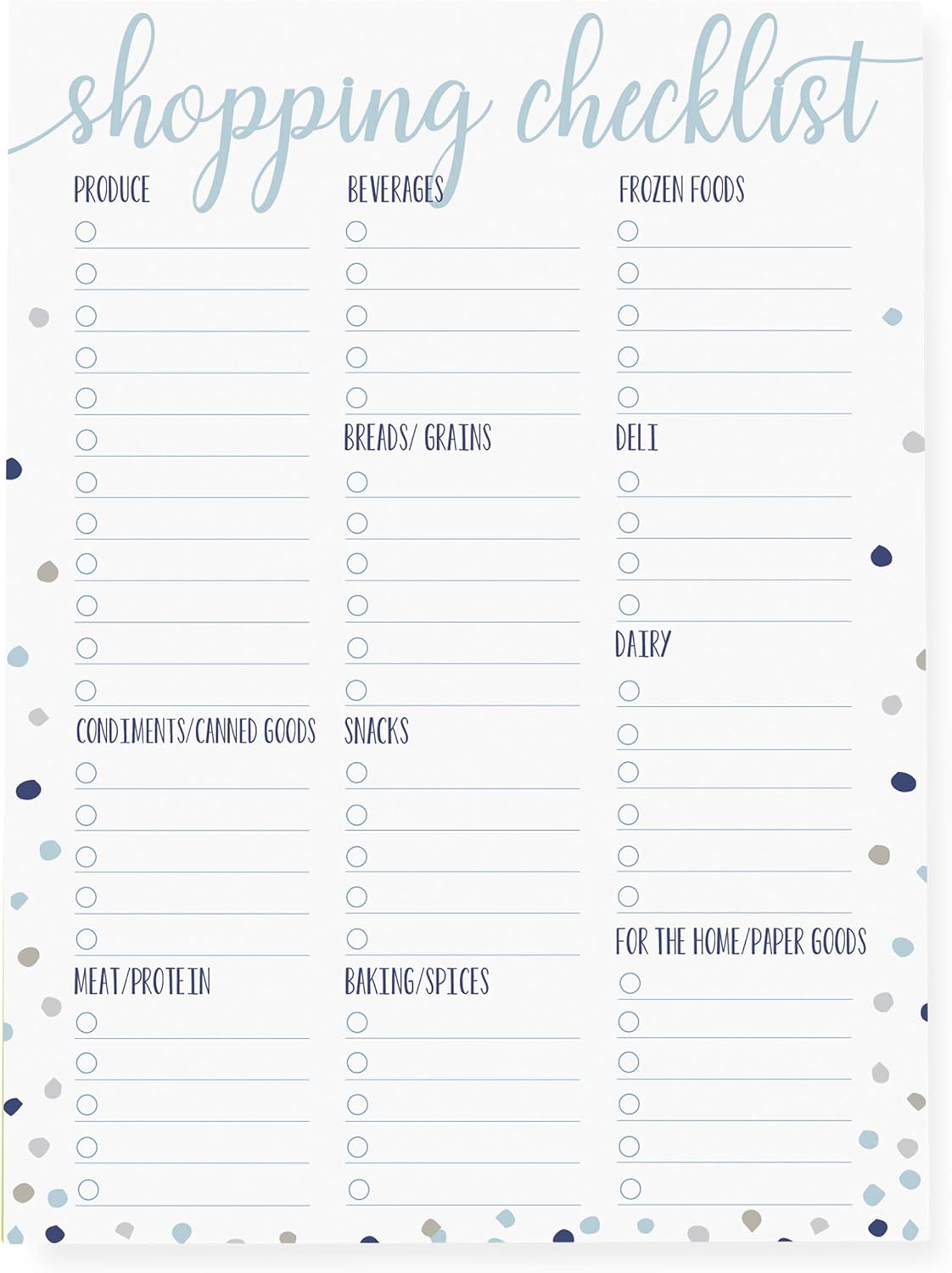 Amazon.com : Graphique Large Magnetic Notepad, Shopping Checklist – 150 ...