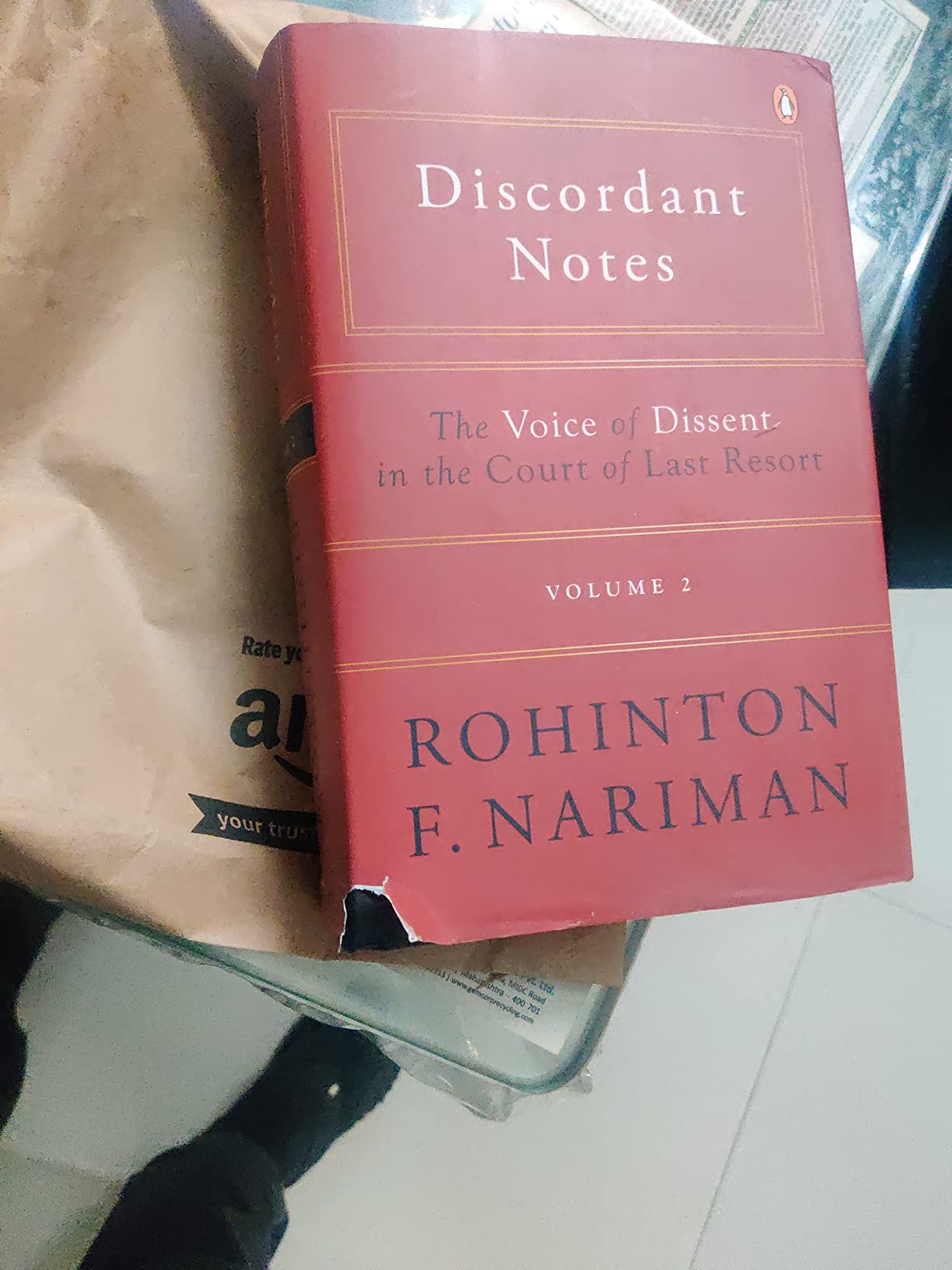 Discordant Notes: The Voice Of Dissent I : Nariman, Rohinton Fali ...