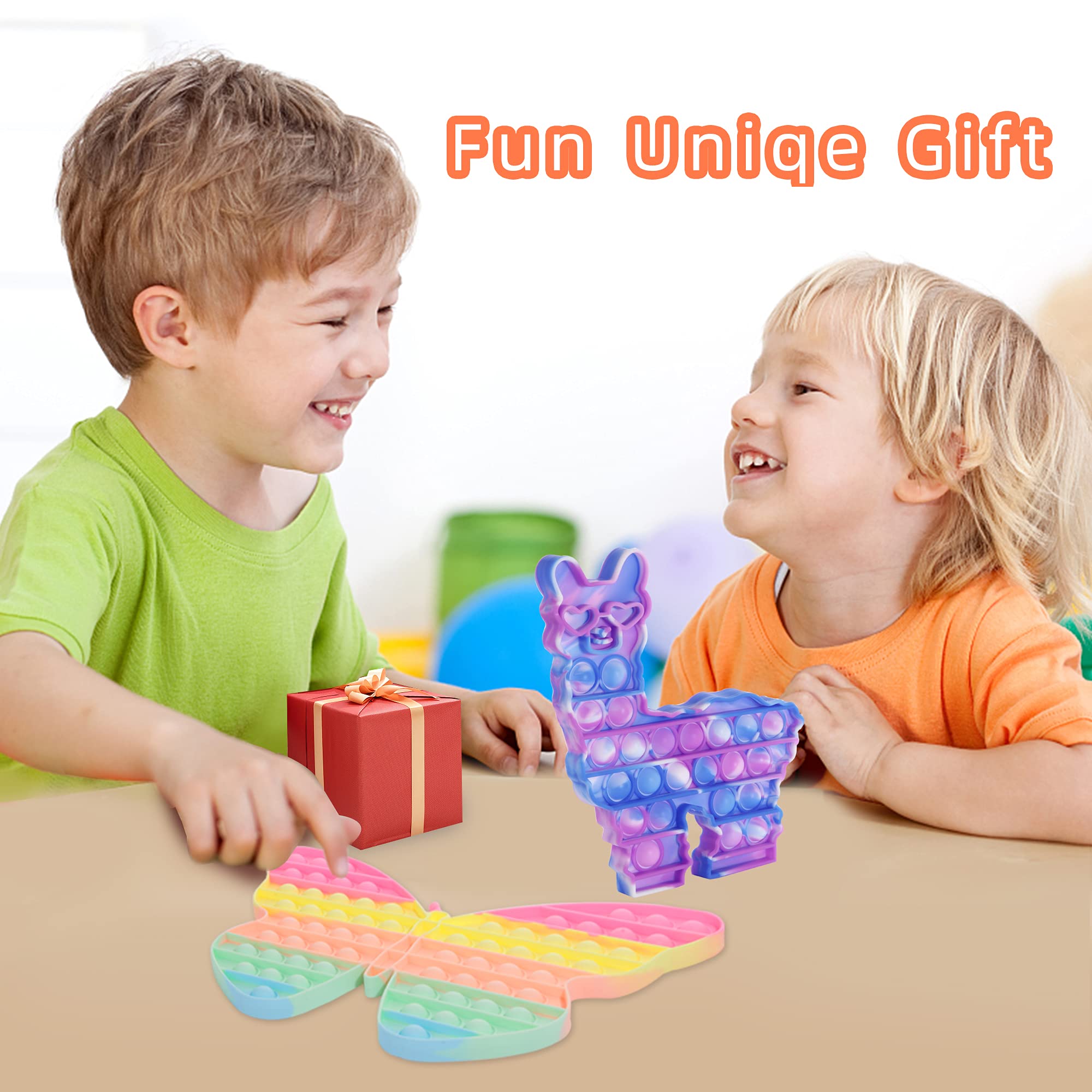 GLLBTPT Jumbo Push Popper It Big Size Butterfly Fidget Toy, Giant ...