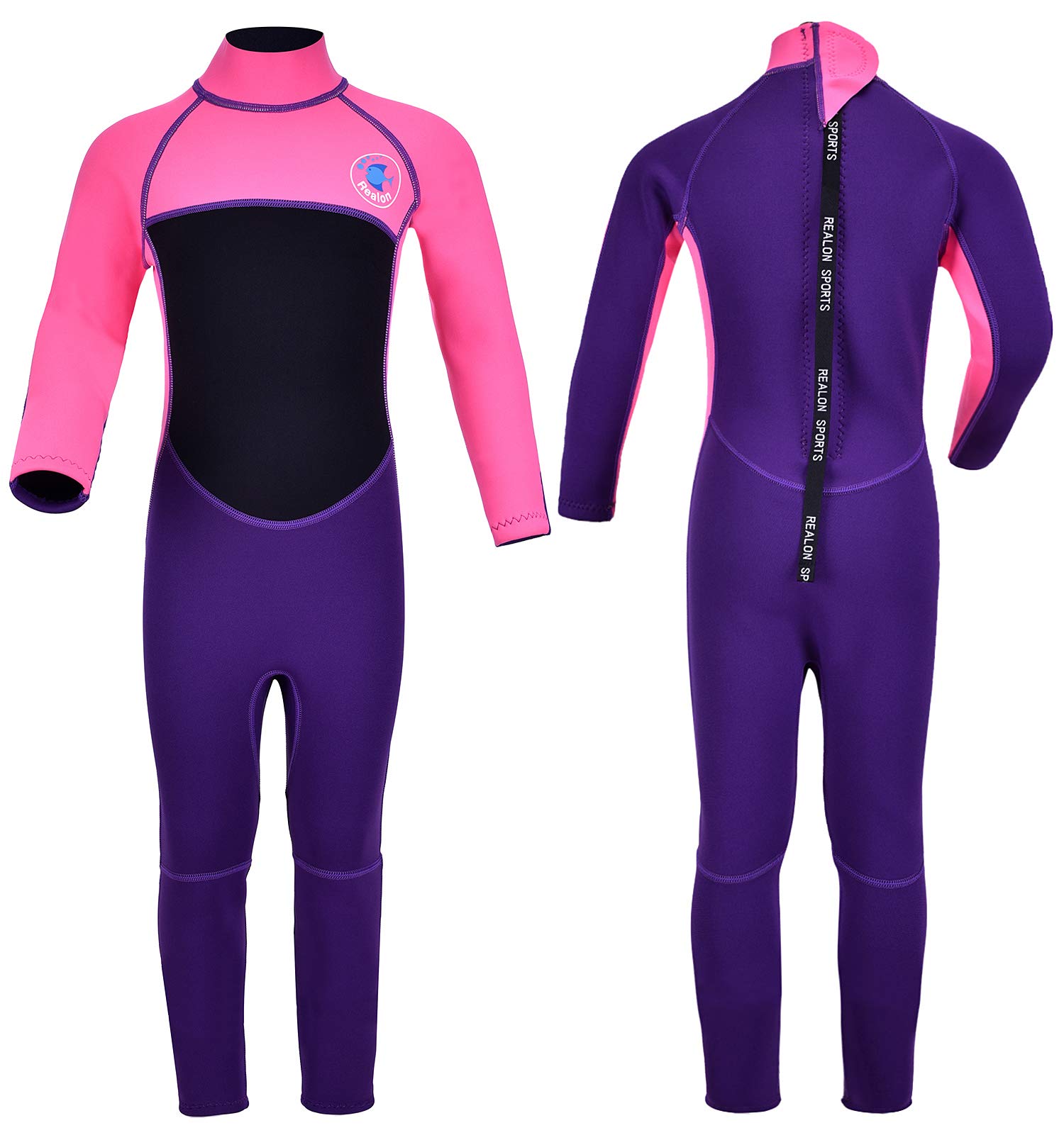 Buy REALON Kids Wetsuit for Boys Girls Toddlers 3mm Full Wet Suits ...