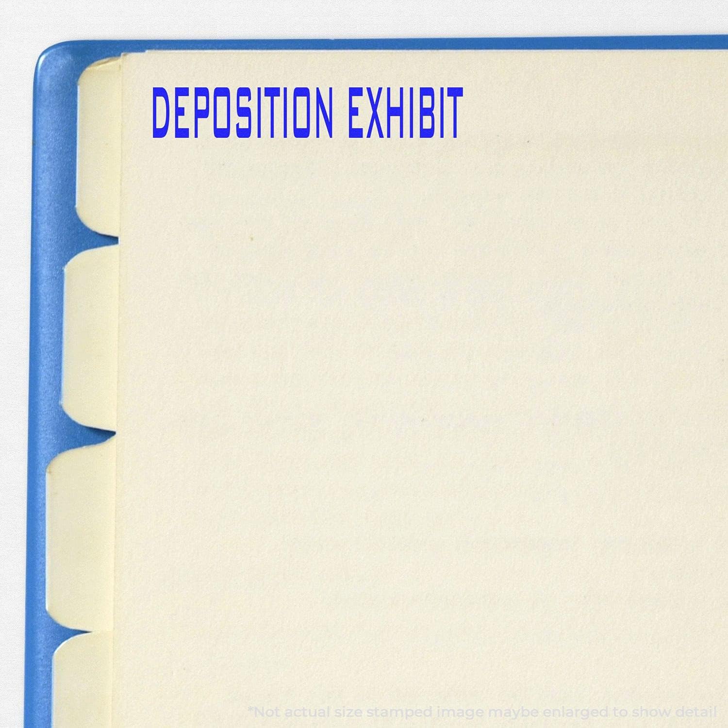Amazon.com : Deposition Exhibit Stamp, Self-Inking, Blue Ink, Ideal for ...