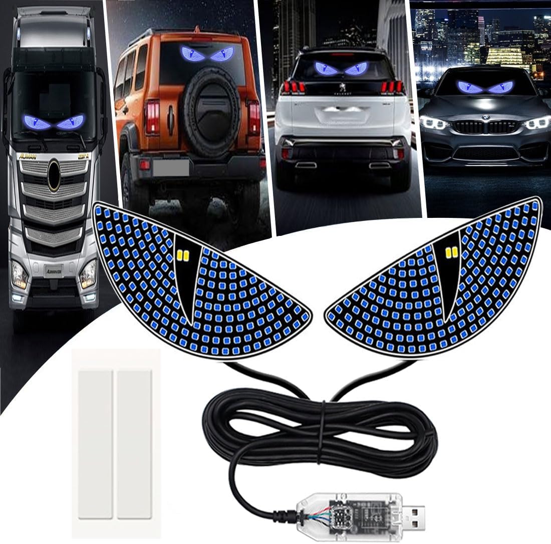 Amazon.com: 2 Pcs Eyes Light,Half-Devil's Eye Light Car Light,Devil ...