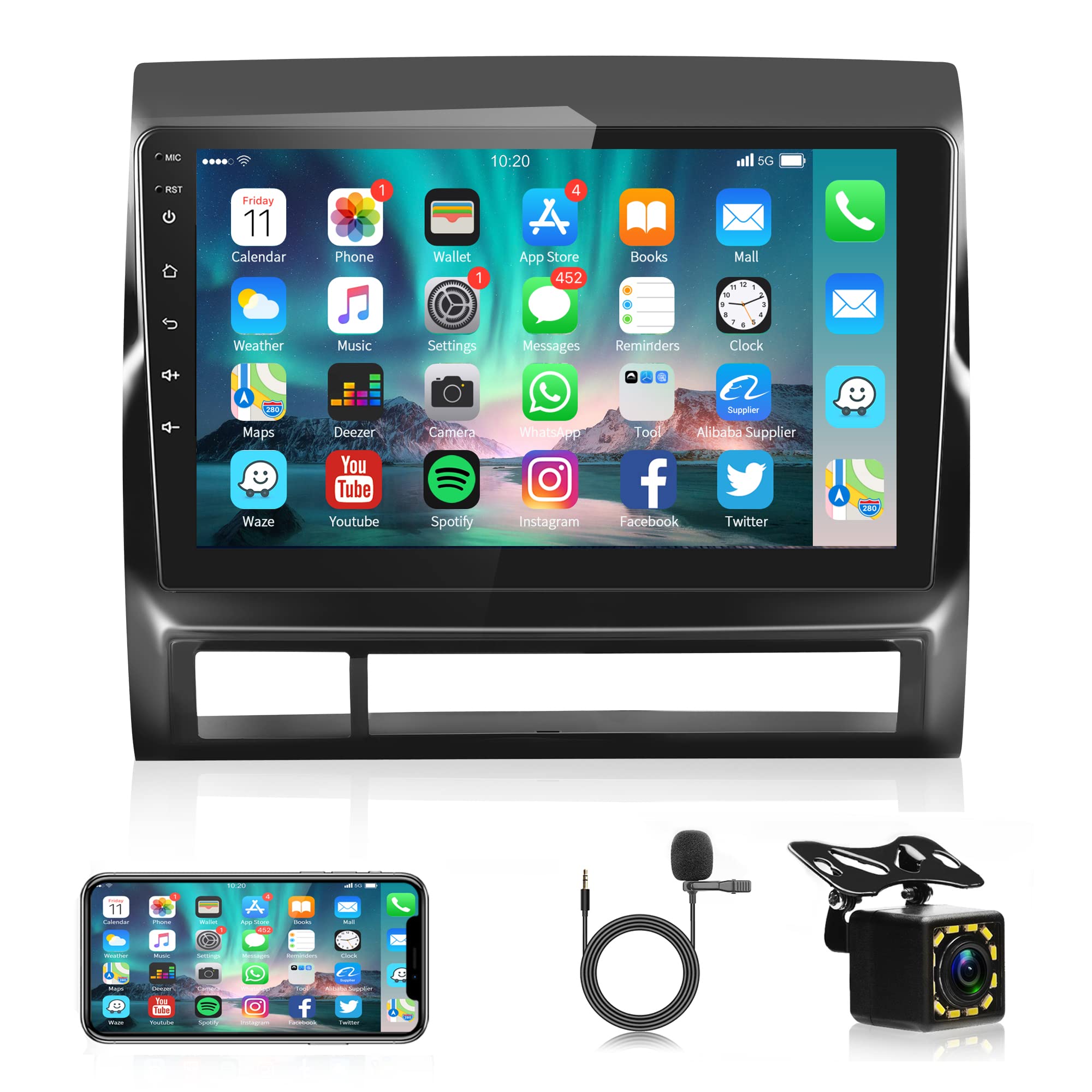 Double Din Car Stereo Android Gps Wifi 9 Inch Touch | Desertcart OMAN