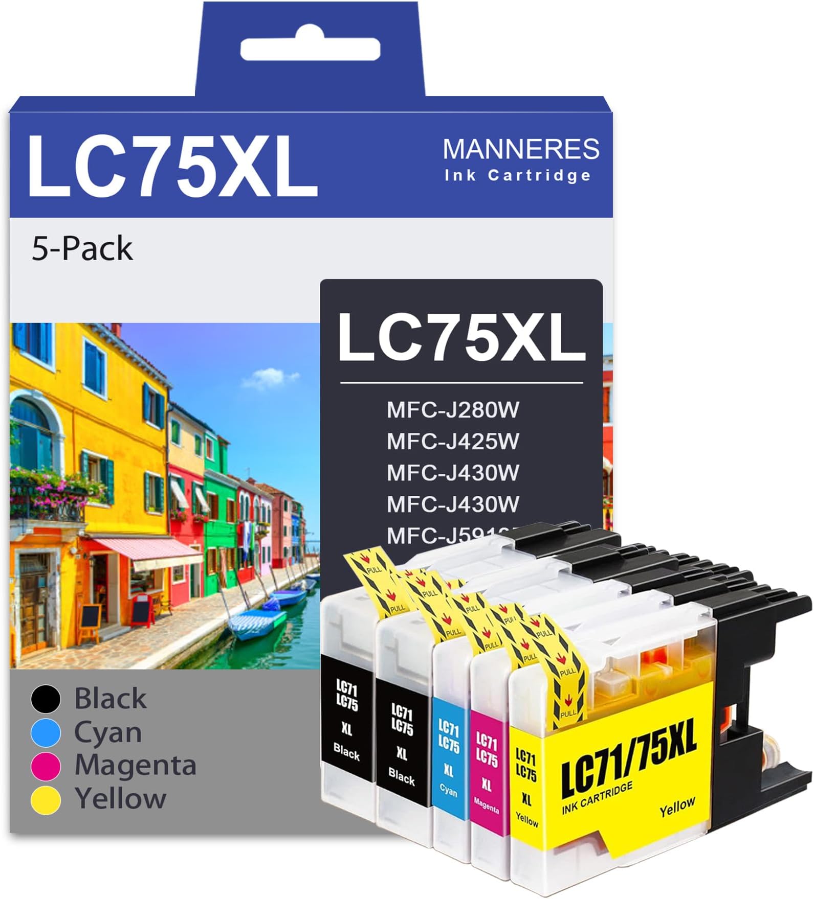 Amazon.com: Brother LC75 High Yield -Ink -Cartridge Set : Office Products