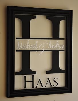 Amazon.com: MRC Wood Products Personalized Acrylic Family Name Sign ...