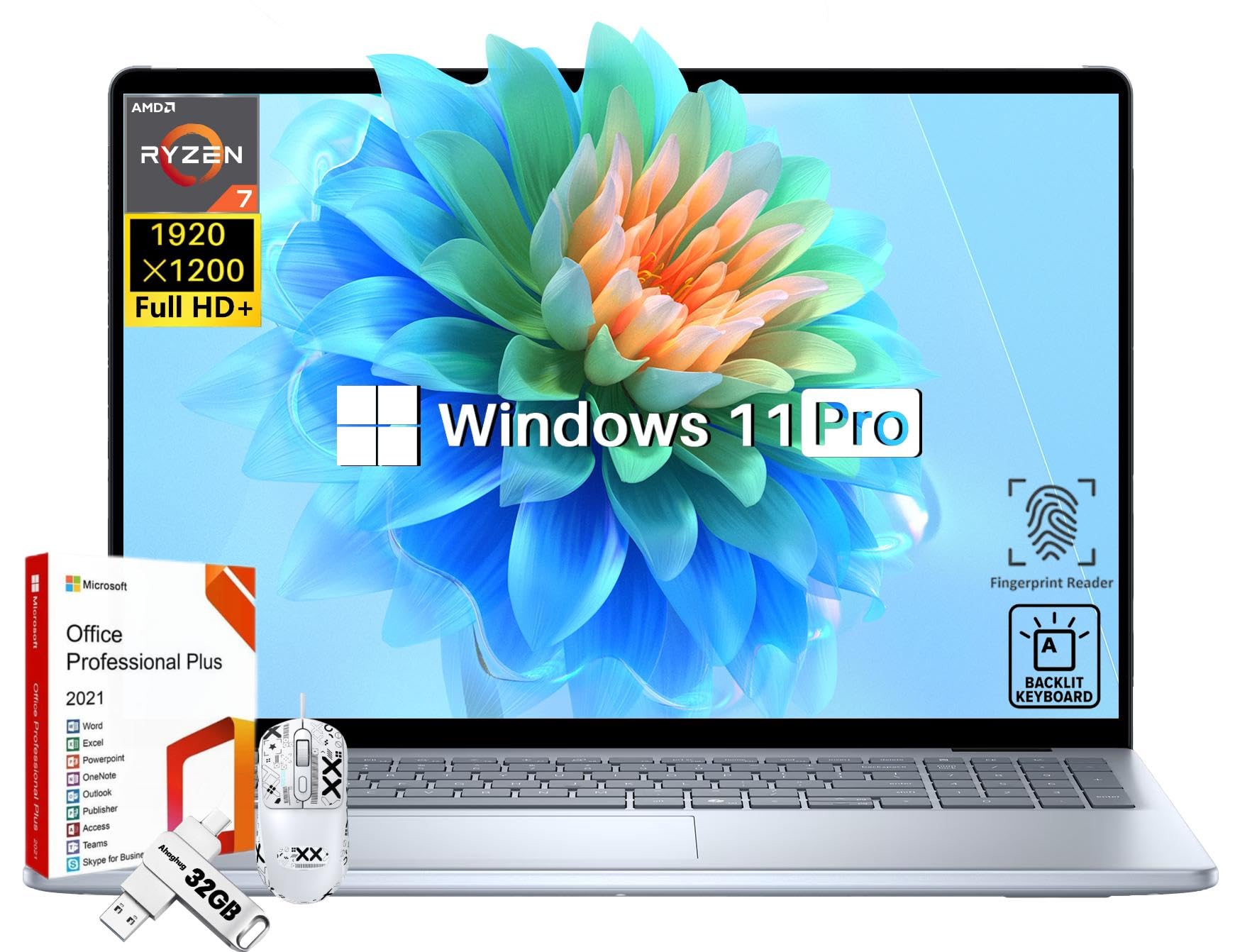 Amazon.com: Dell High Performance Inspiron 16 Business Laptop, 16" FHD+ ...