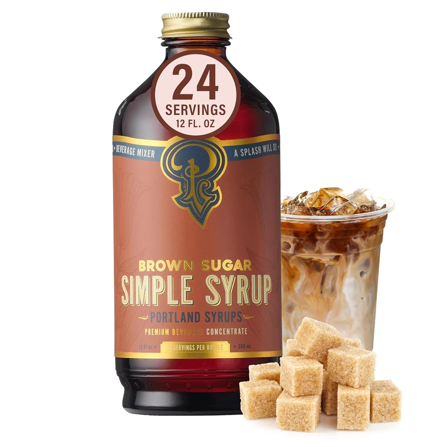 Portland Syrups Brown Sugar Simple Syrup - Drink Mix for Exceptional ...