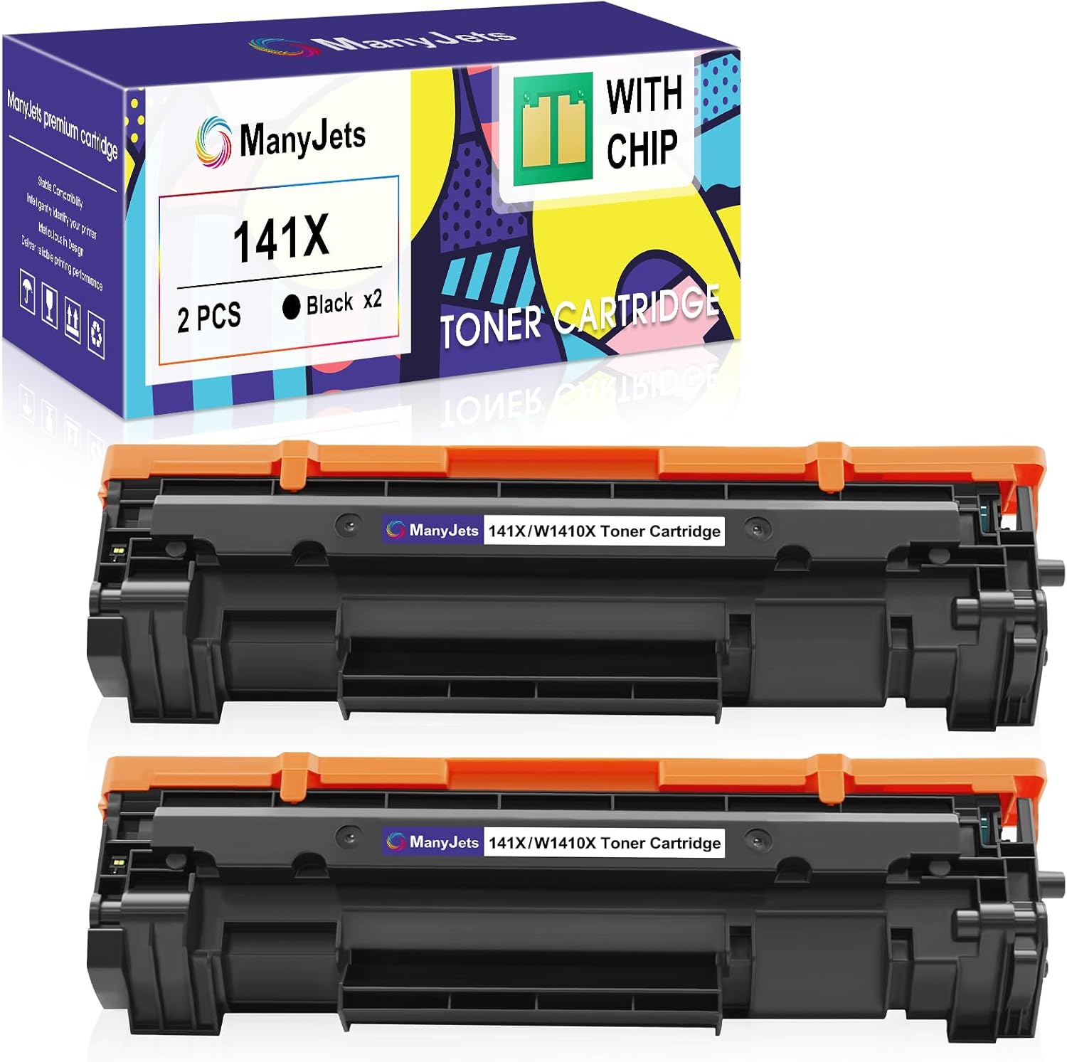 Amazon.com: ManyJets 141X W1410X Compatible Black Toner Cartridge with ...