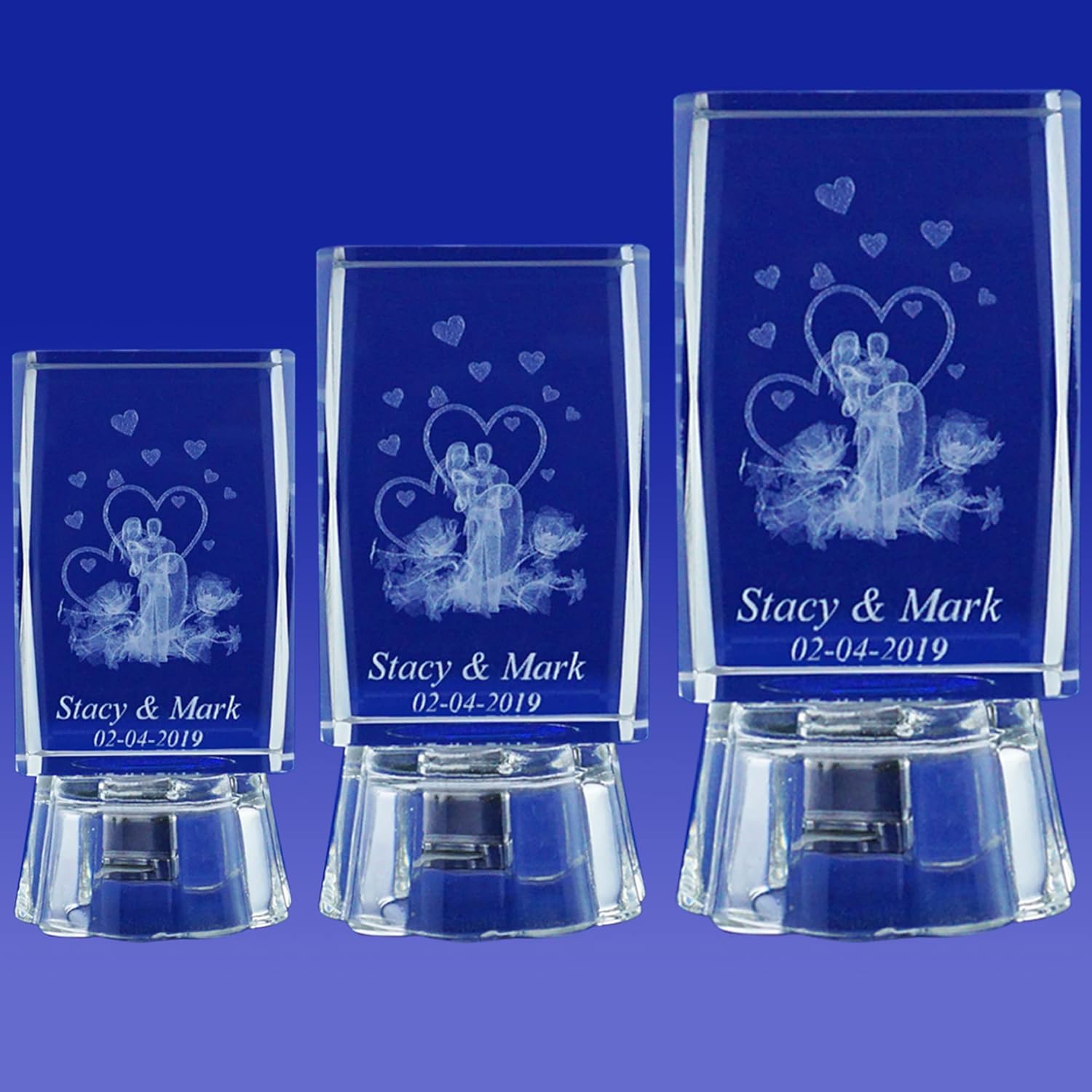 Amazon.com: Nuetra Boda, Wedding Party Favors 12 Pieces of 3D Crystals ...