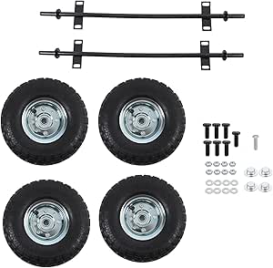 Amazon.com : kimllier Black Inflatable All Terrain Generator Wheel Kit ...
