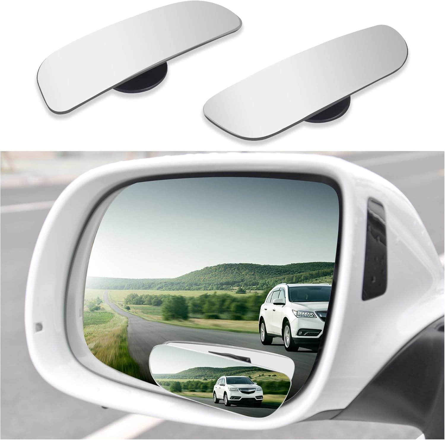 Amazon.com: 2PCS Car Blind Spot Mirror,360° Rotatable HD Wide Angle ...