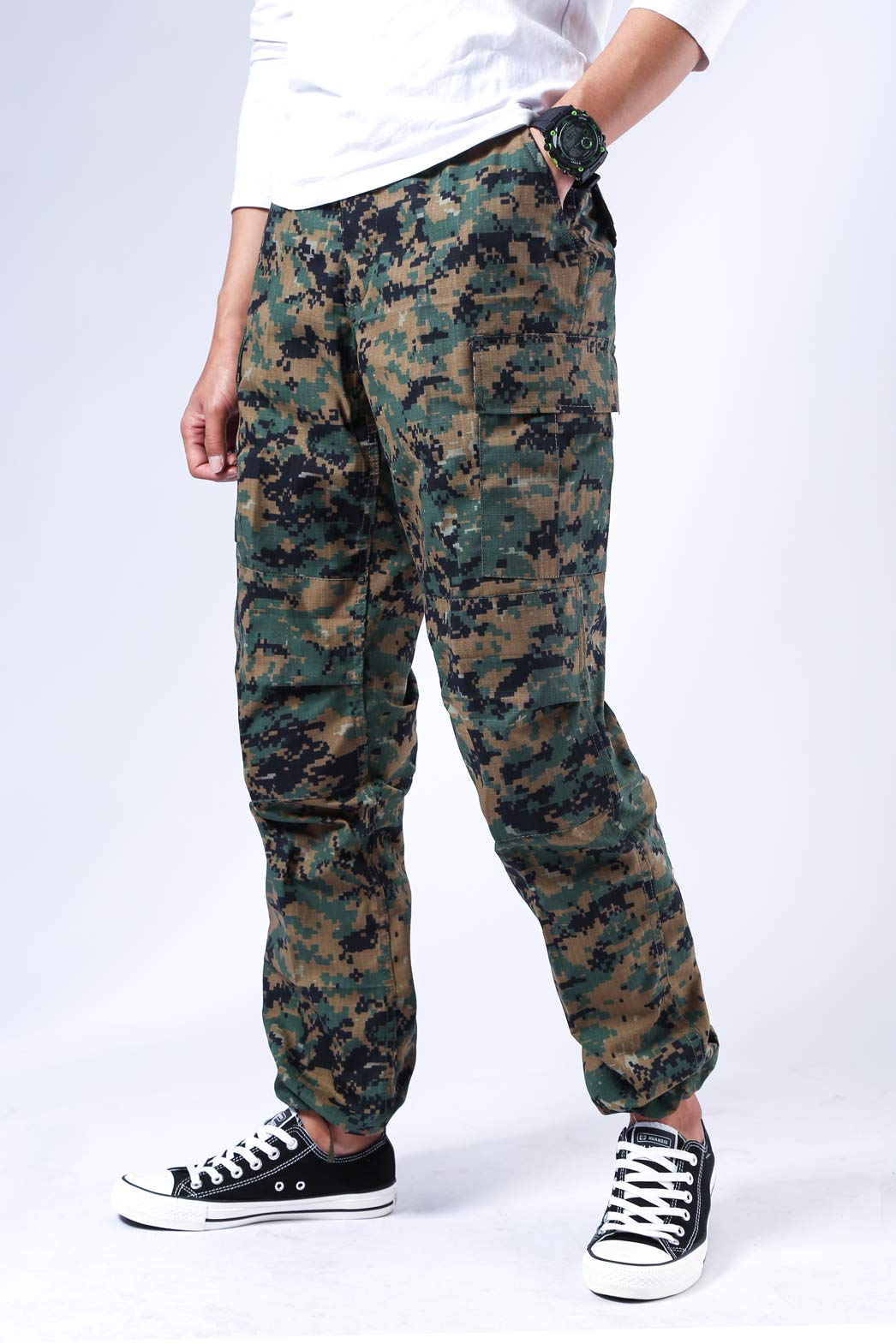 Snapklik.com : BACKBONE Mens Fashion Bright Camouflage Cargo Pants ...