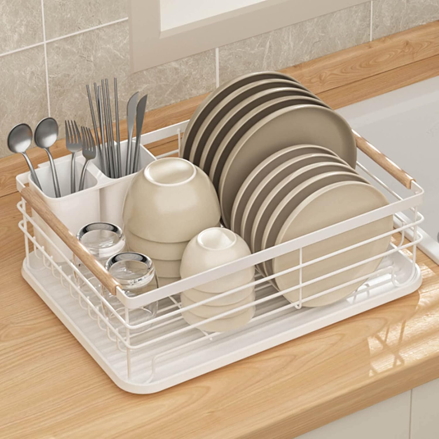 Amazon.com - HCHANGEN Dish Drying Rack, Space-Saving Dish Racks for ...