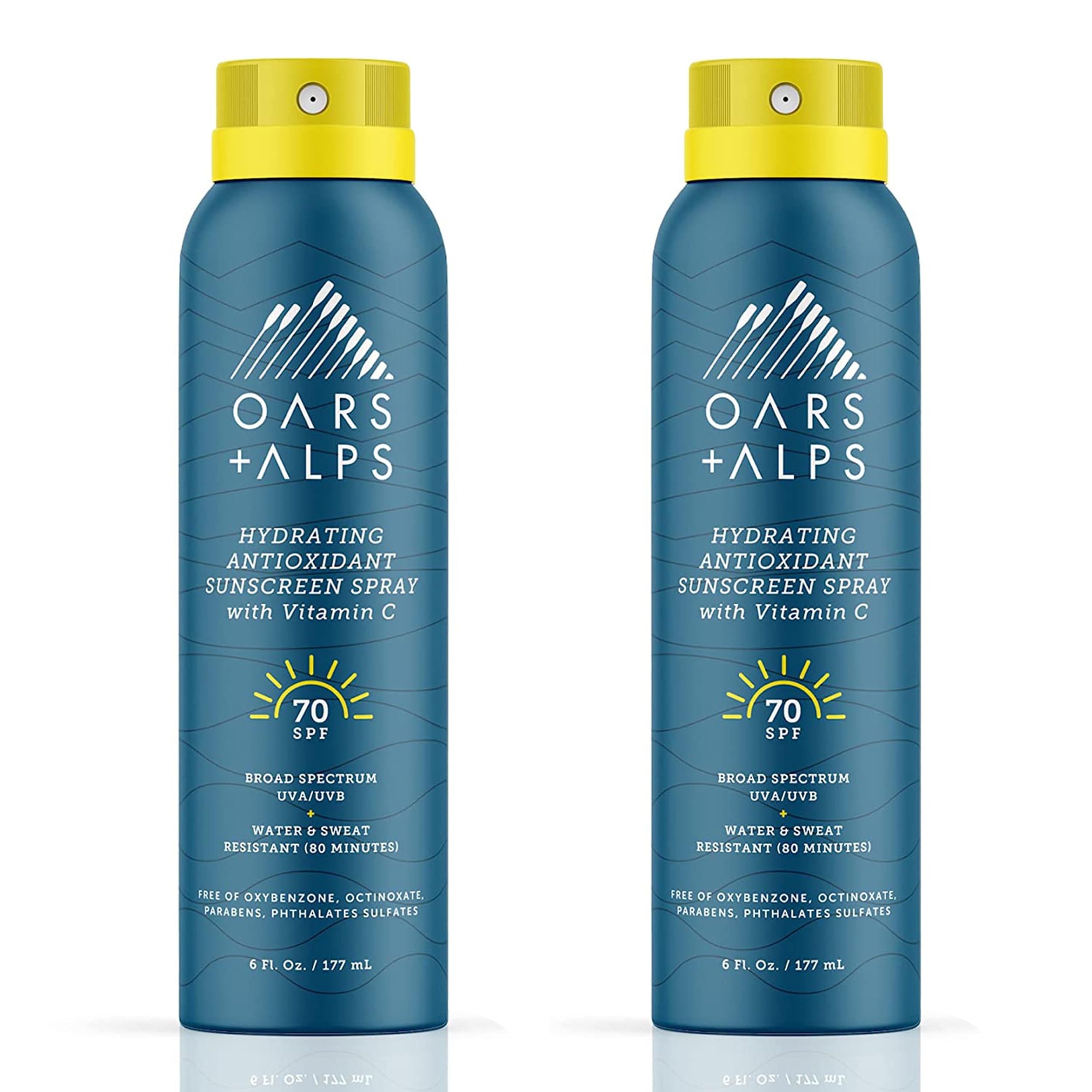 Amazon.com: Oars + Alps Hydrating SPF 70 Sunscreen Spray, Infused with ...