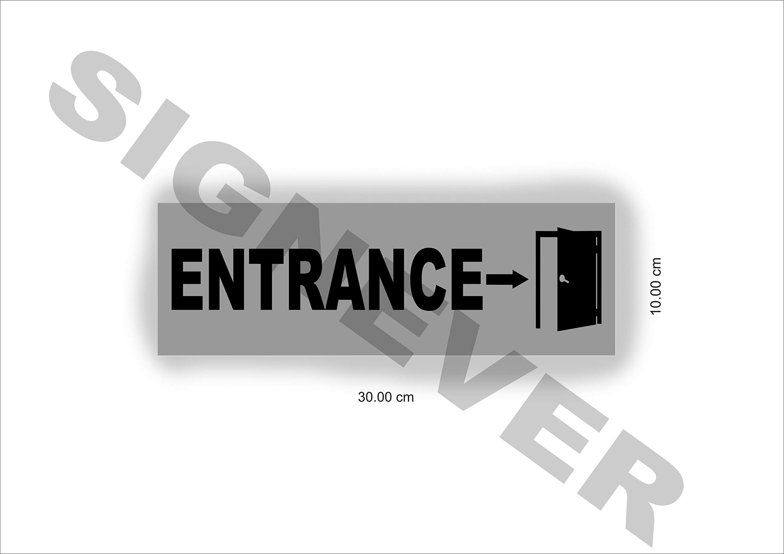 Buy SIGN EVER Entrance Right Side Sign Board Bank Office Hospital ...