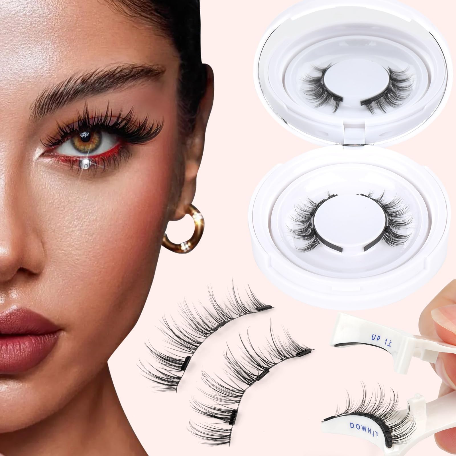 Amazon.com: Magnetic Eyelashes Manga Lashes with Magnetic Applicator No ...