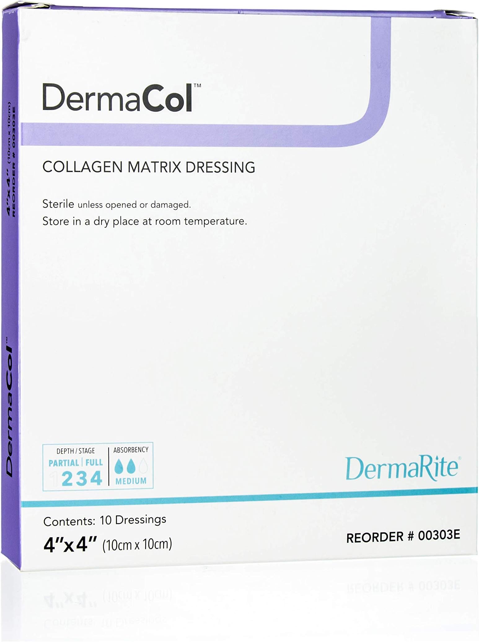 Amazon.com: Dermarite Industries Dermacol Ag Silver Collagen Dressing ...