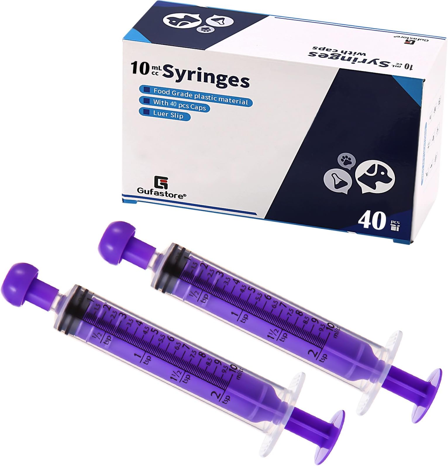 Amazon.com: BAXA ExactaMed Oral Liquid Medication Syringe 5cc/5mL 4/PK ...