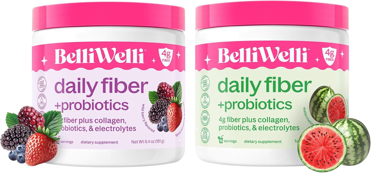 Amazon.com: Daily Fiber Supplement Bundle with Collagen, Probiotics ...