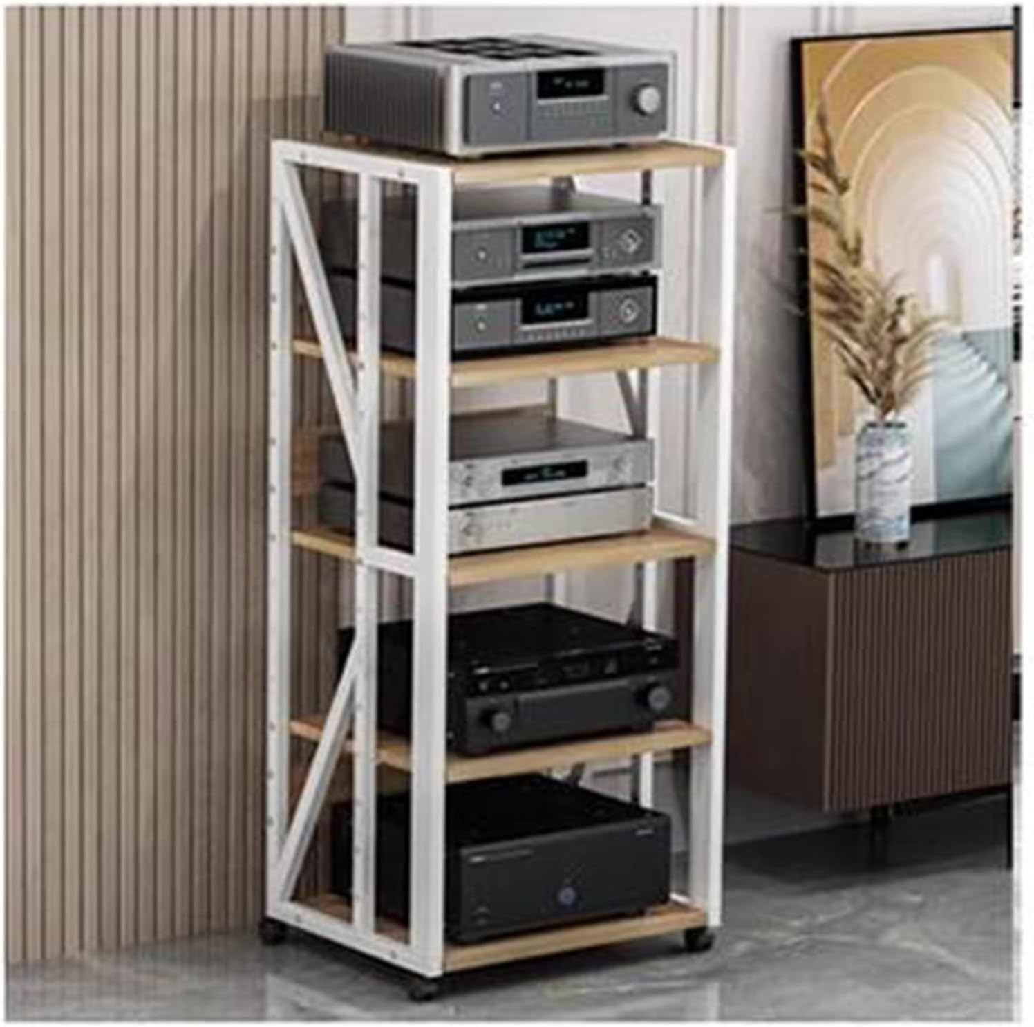 Amazon.com: AV Media Stand, CD Player Stand Stereo Component Storage ...
