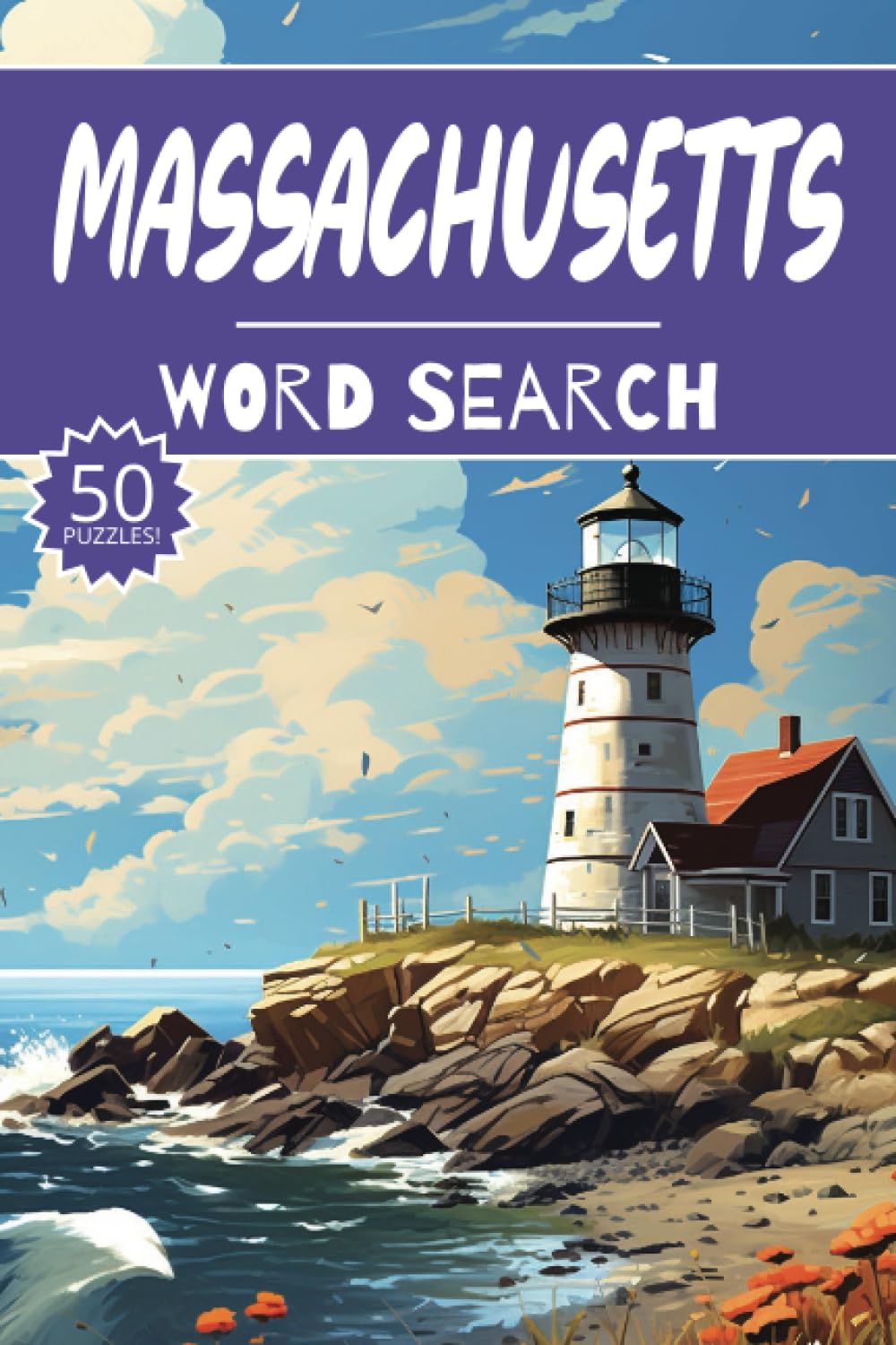 Massachusetts Word Search: 50 USA Puzzles, Word Find, Vocabulary ...