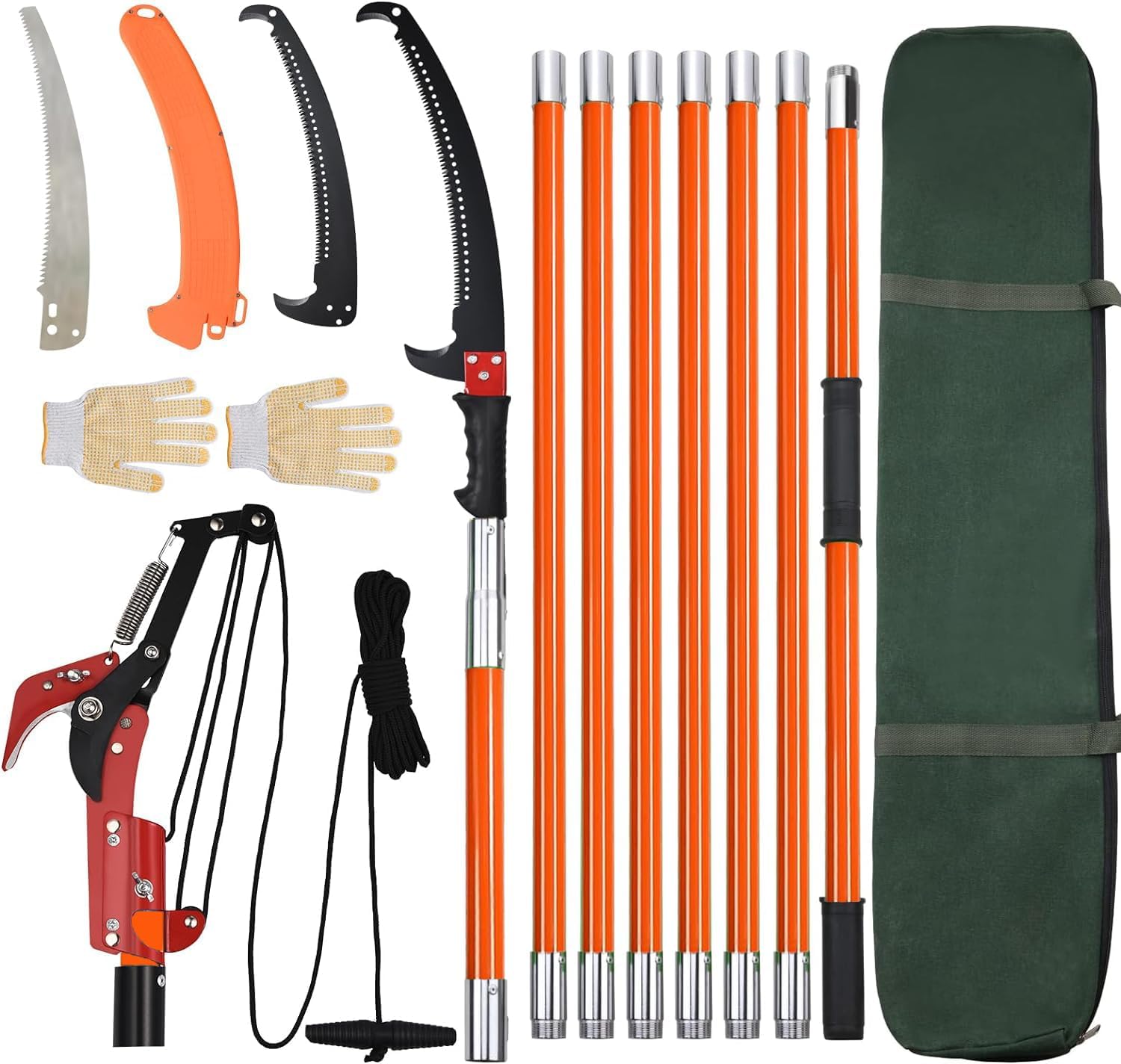 Amazon.com: TECHTONGDA 26 Feet Tree Extended Pruner Pole Saws for Tree ...