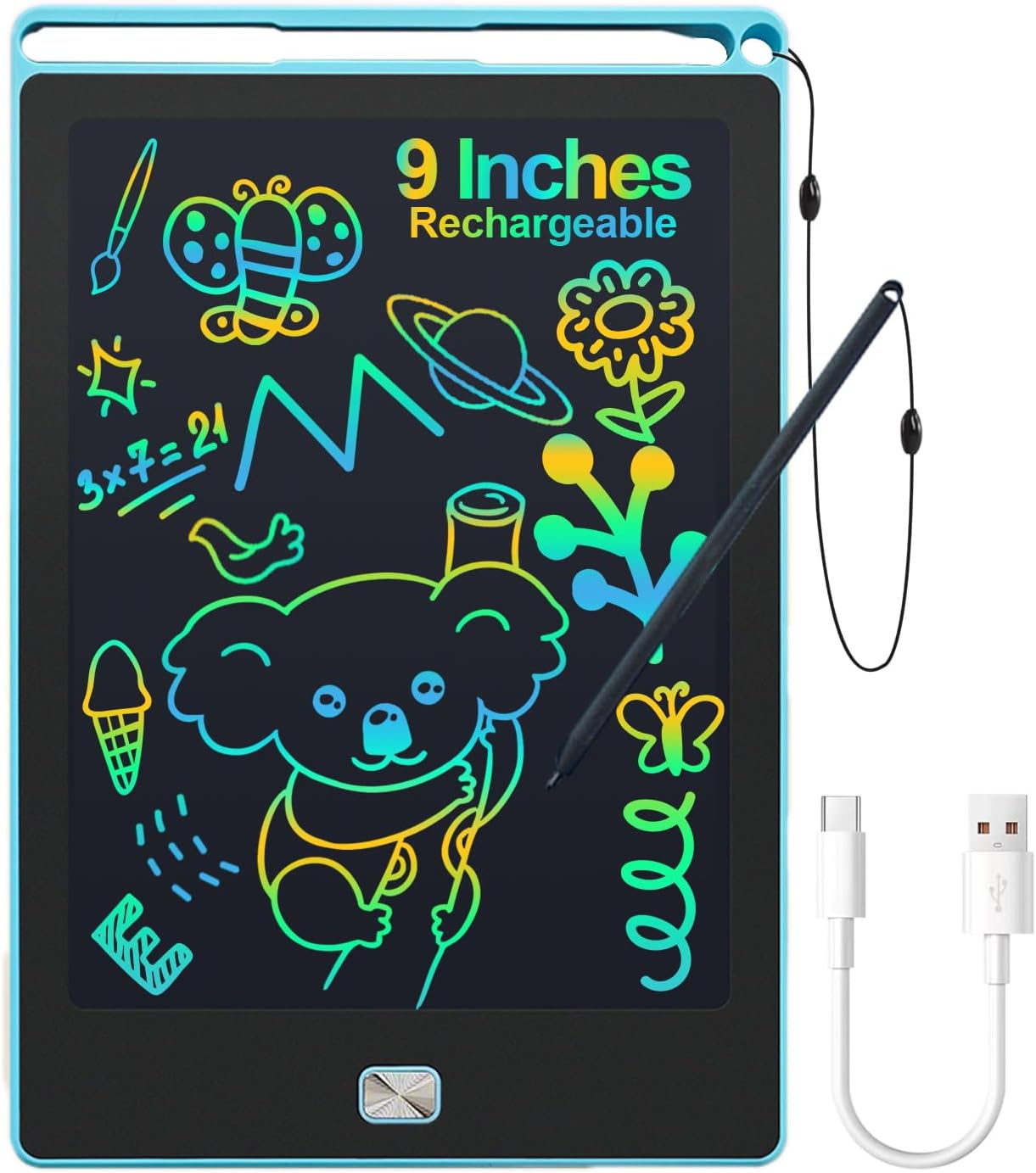 Simofuze Doodle Board, 9 Inch LCD Writing Tablet, Rechargeable ...