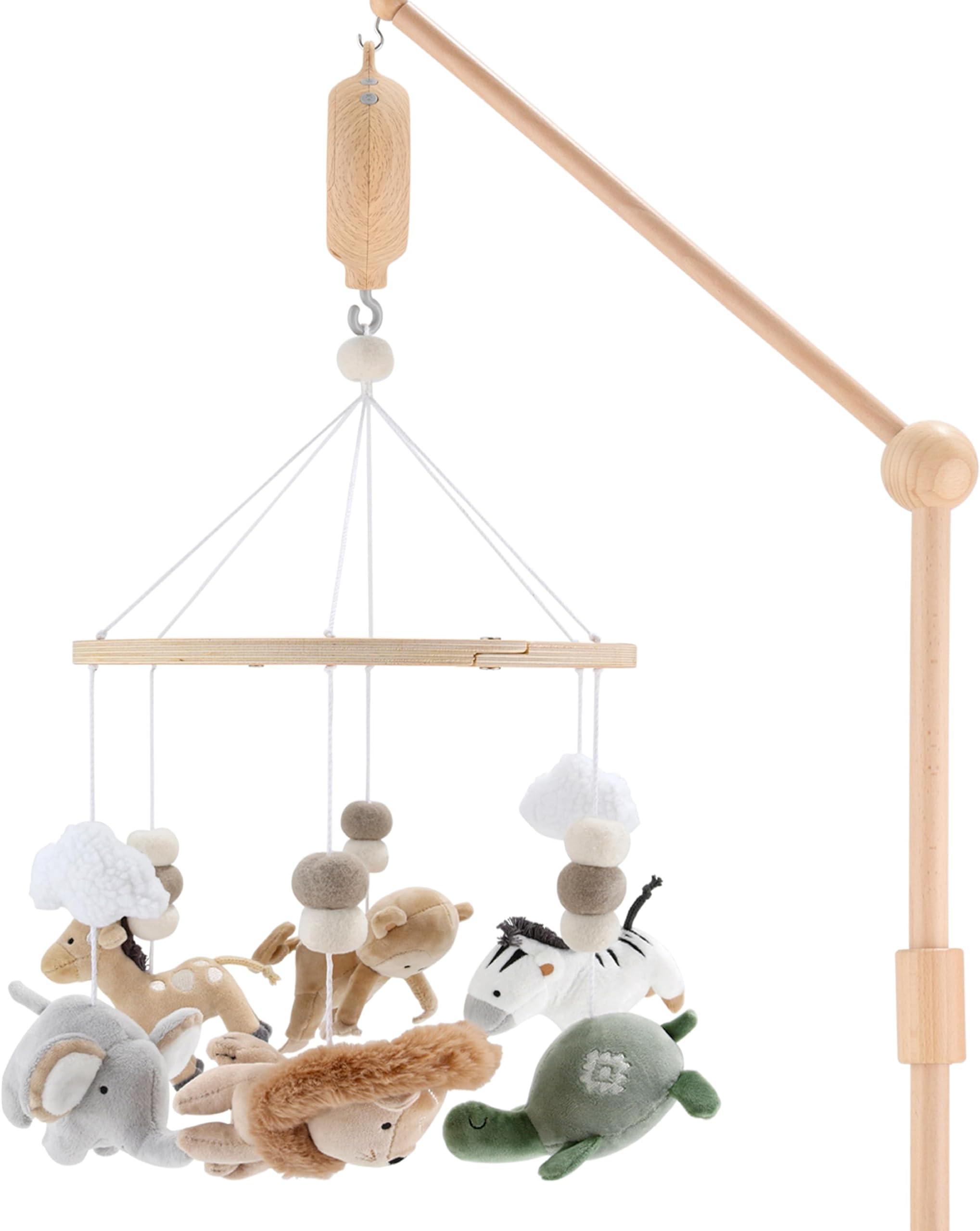 Amazon.com : The Peanutshell Crib Mobile for Boys or Girls - Wooden ...