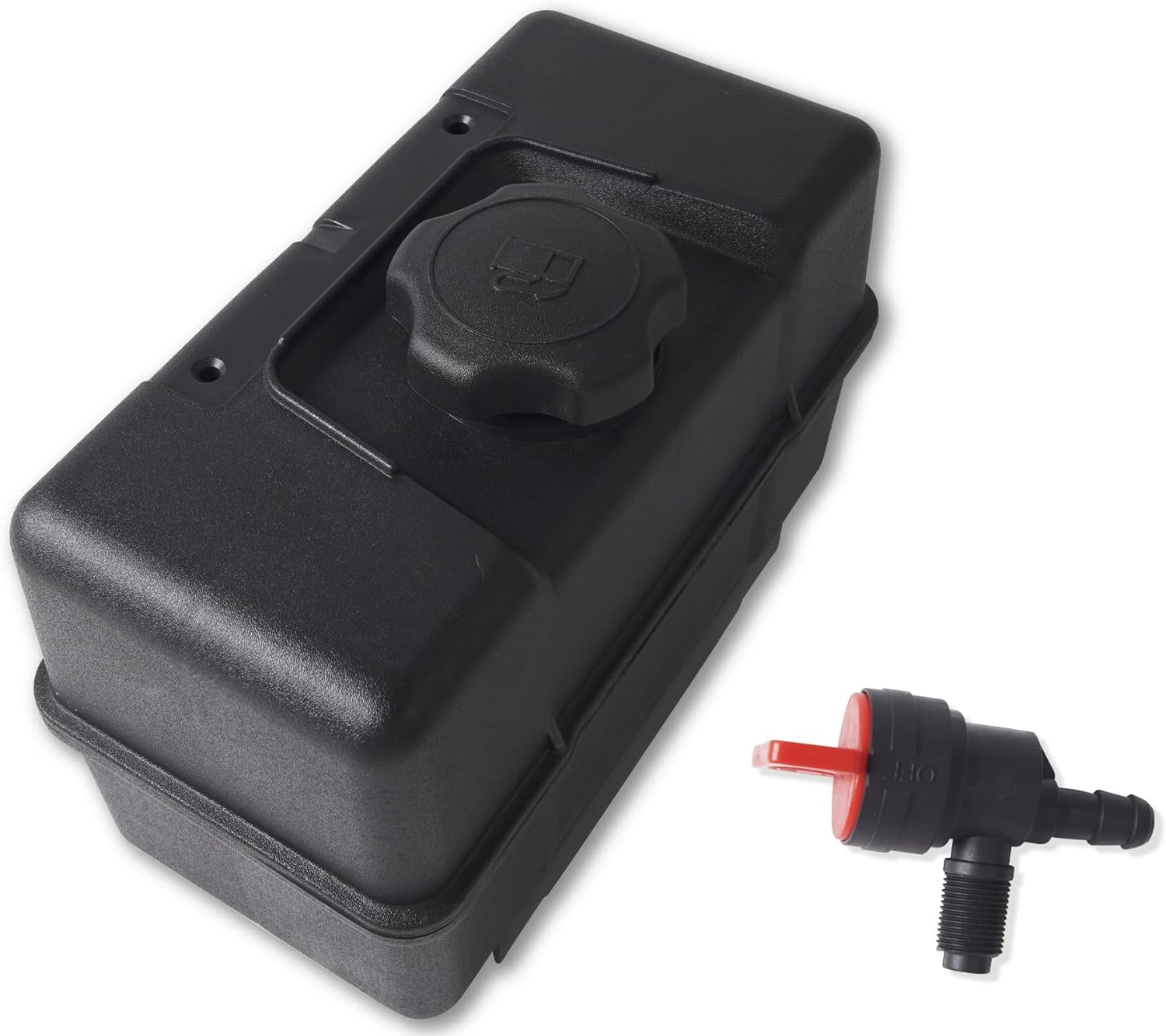 Amazon.com: Aumzong 691993 Plastic Fuel Tank With Shut Off Valve and ...